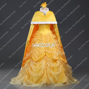 Beauty and the Beast Cosplay Costume Adult Belle Princess - Etsy
