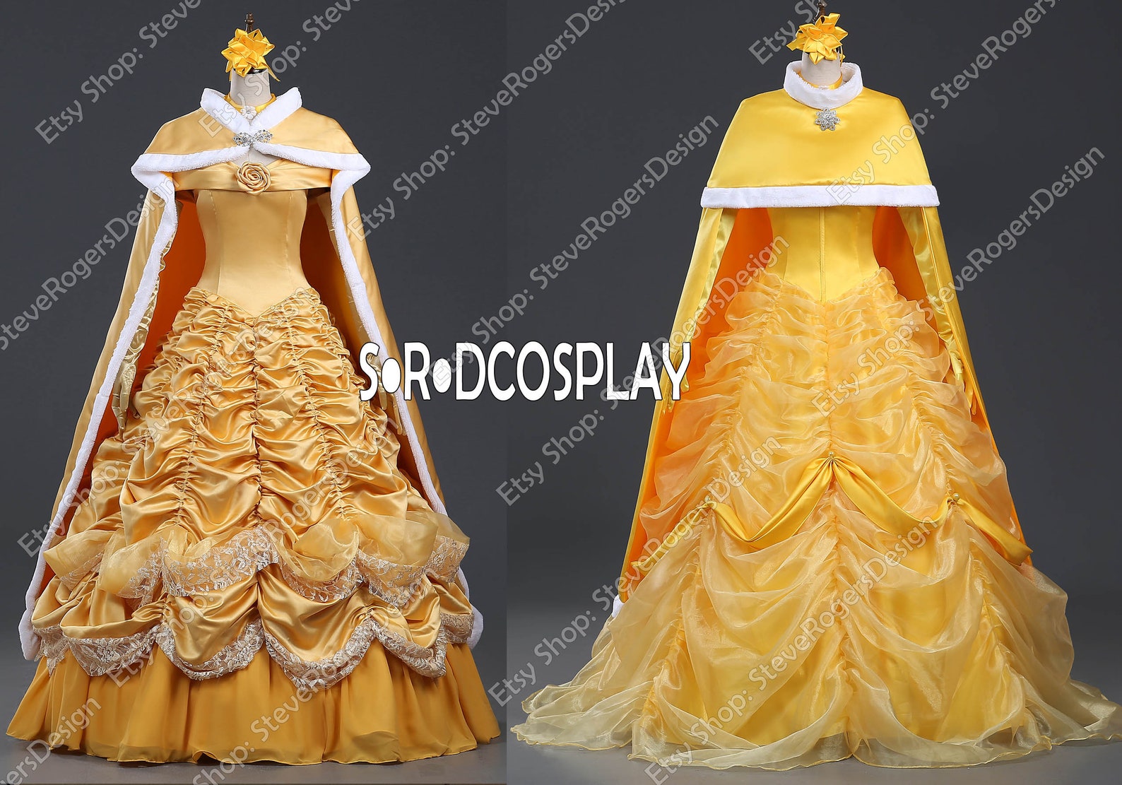 Beauty and the Beast Cosplay Costume Adult Belle Princess - Etsy
