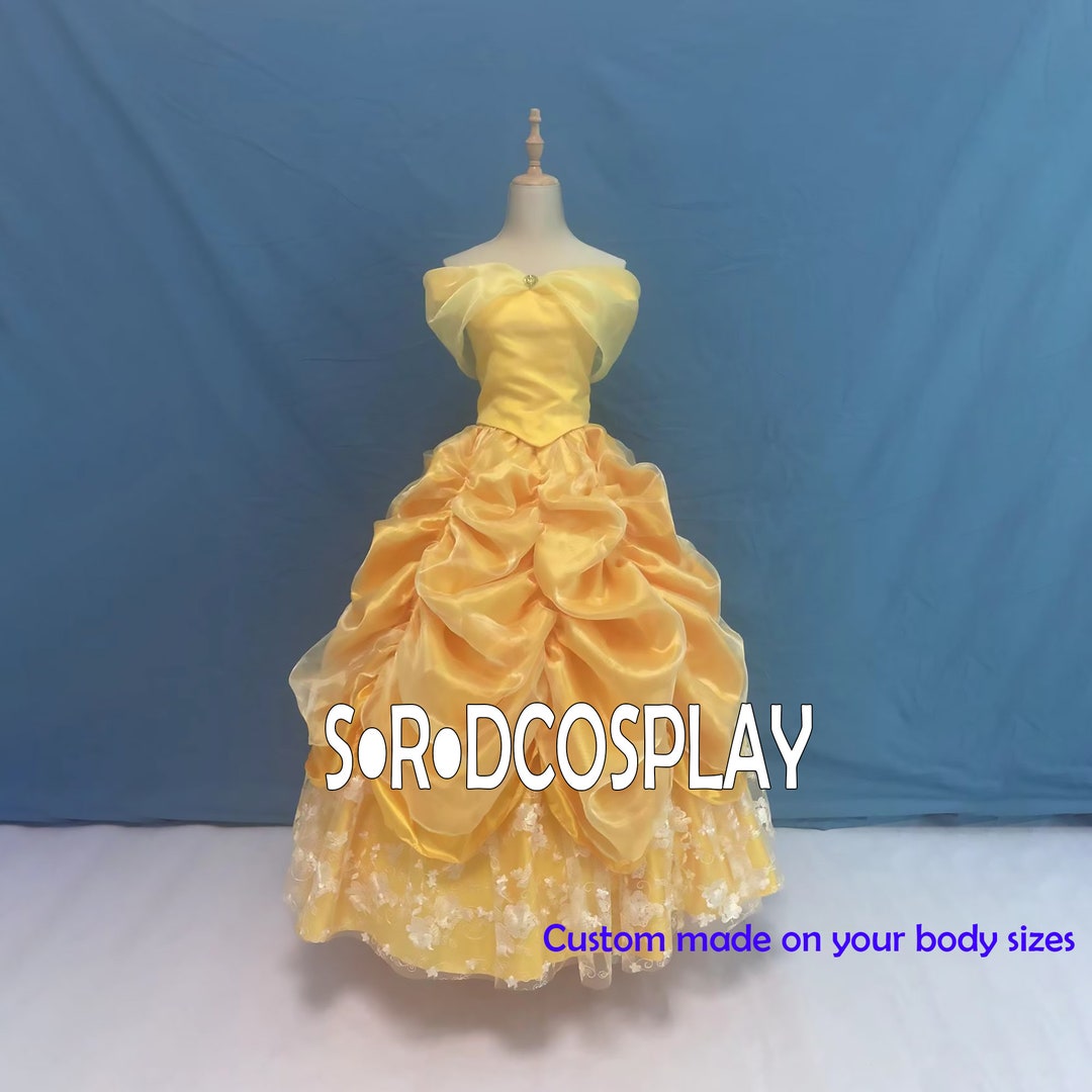 Princess Belle Dress Beauty and the Beast Belle Dress Girls Woman ...