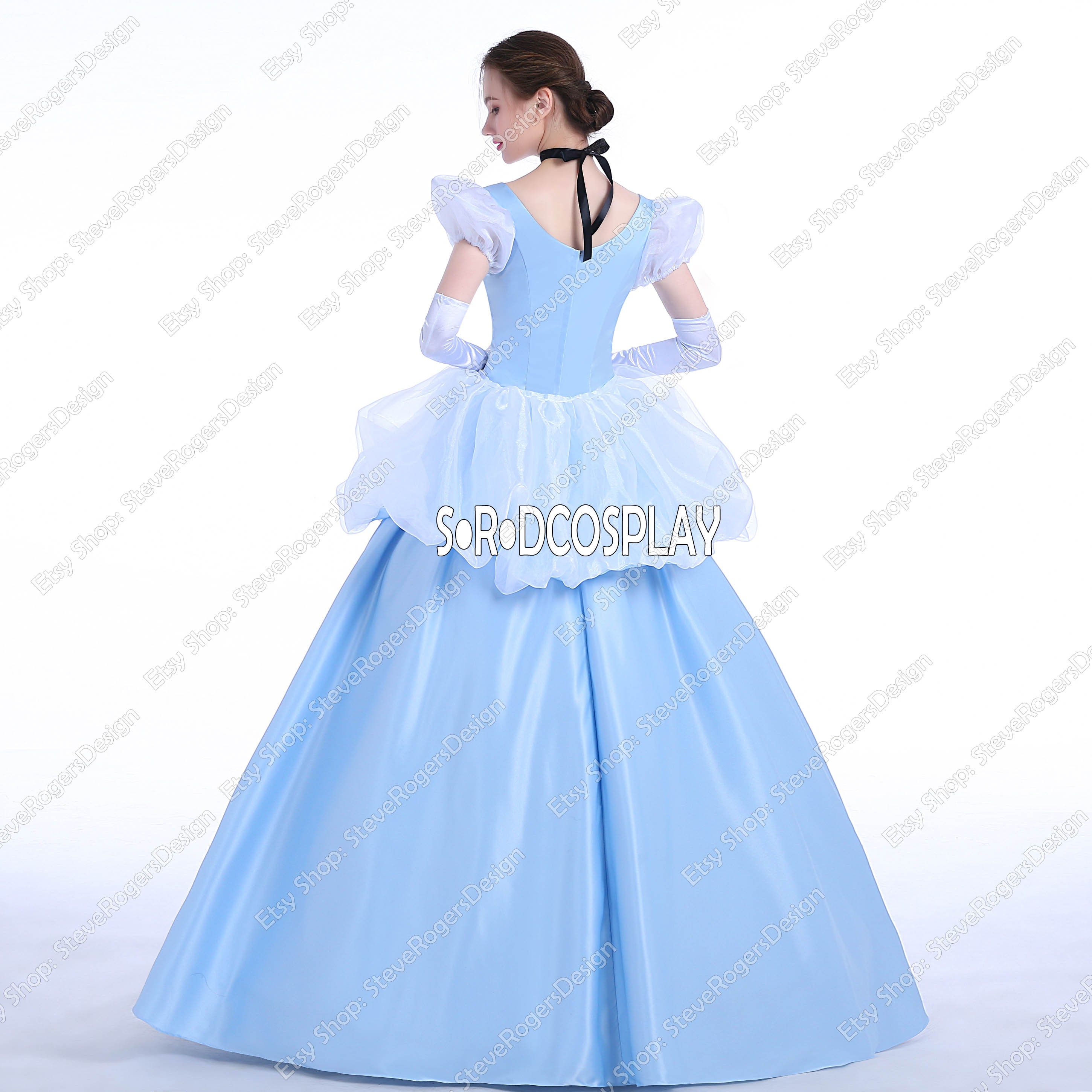 Cinderella Movie Cosplay Costume Adult Cinderella Daily - Etsy