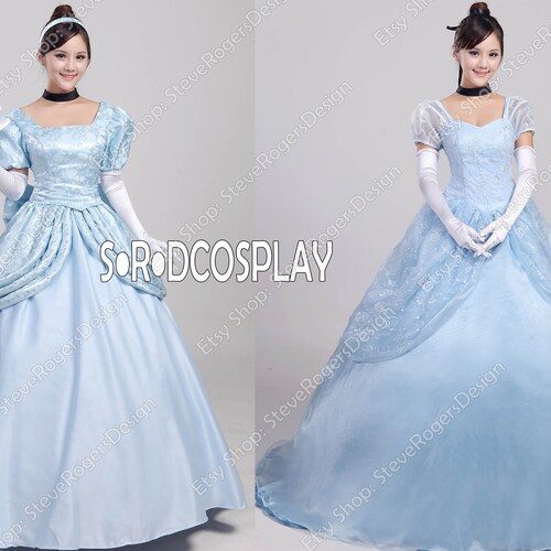 Cinderella Movie Cosplay Costume Adult Cinderella Daily - Etsy