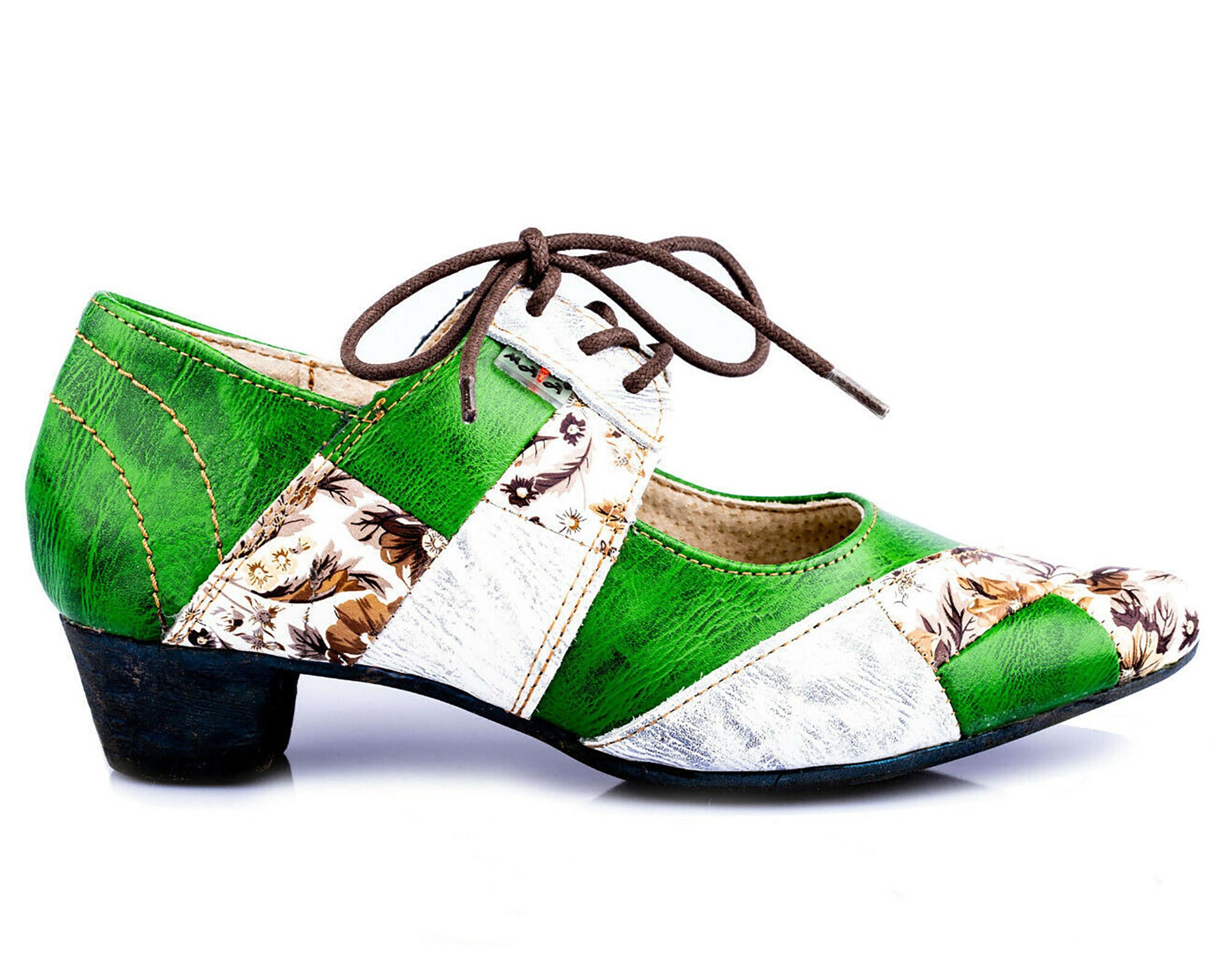 Green Low Heel Pump - Etsy