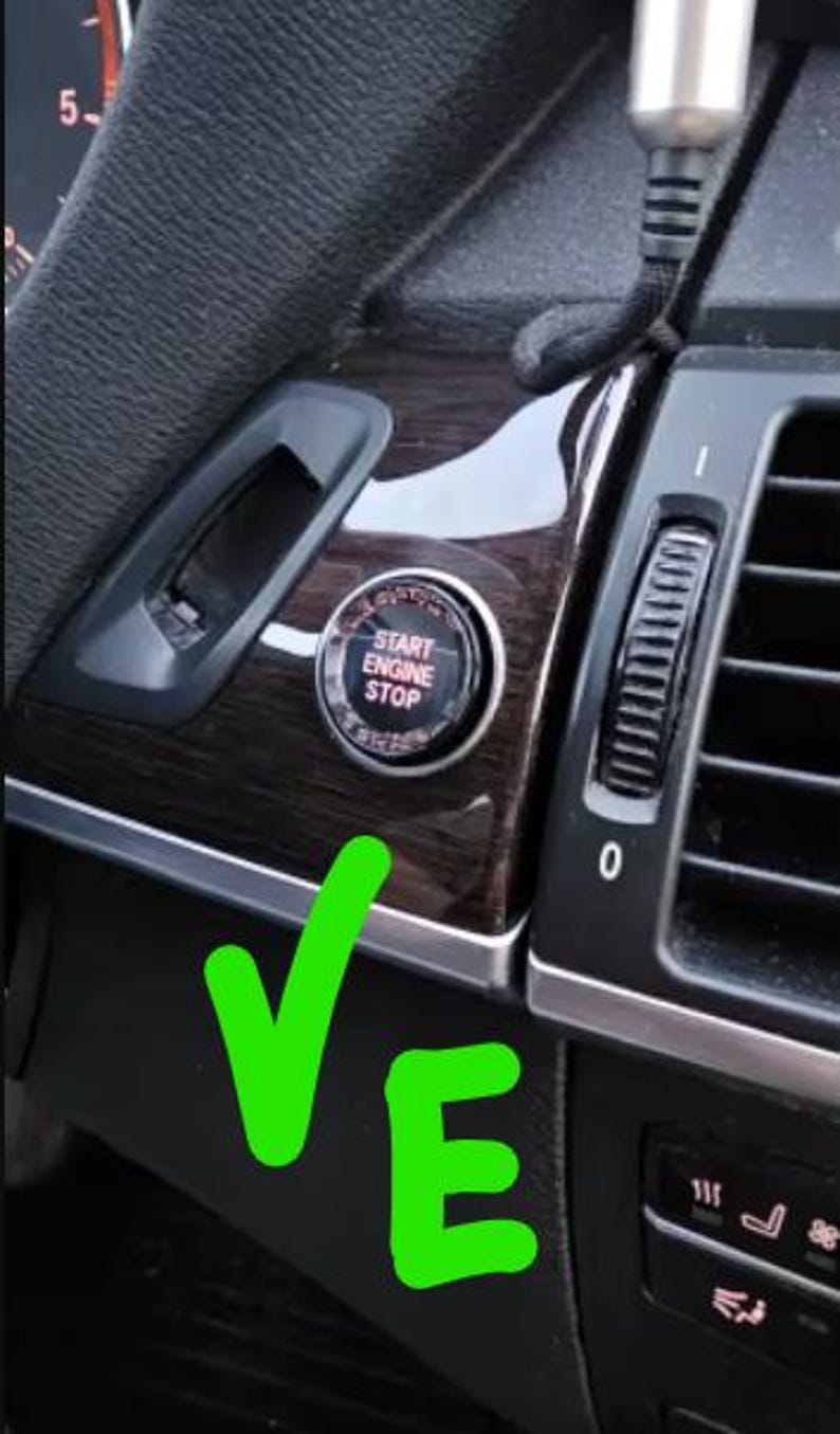 E-series BMW Crystal Start Stop Button Engine Cover E60 E90 E70 - Etsy