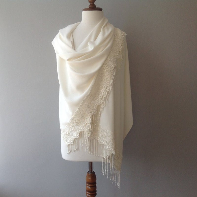 Ivory Wedding Shawl - Etsy