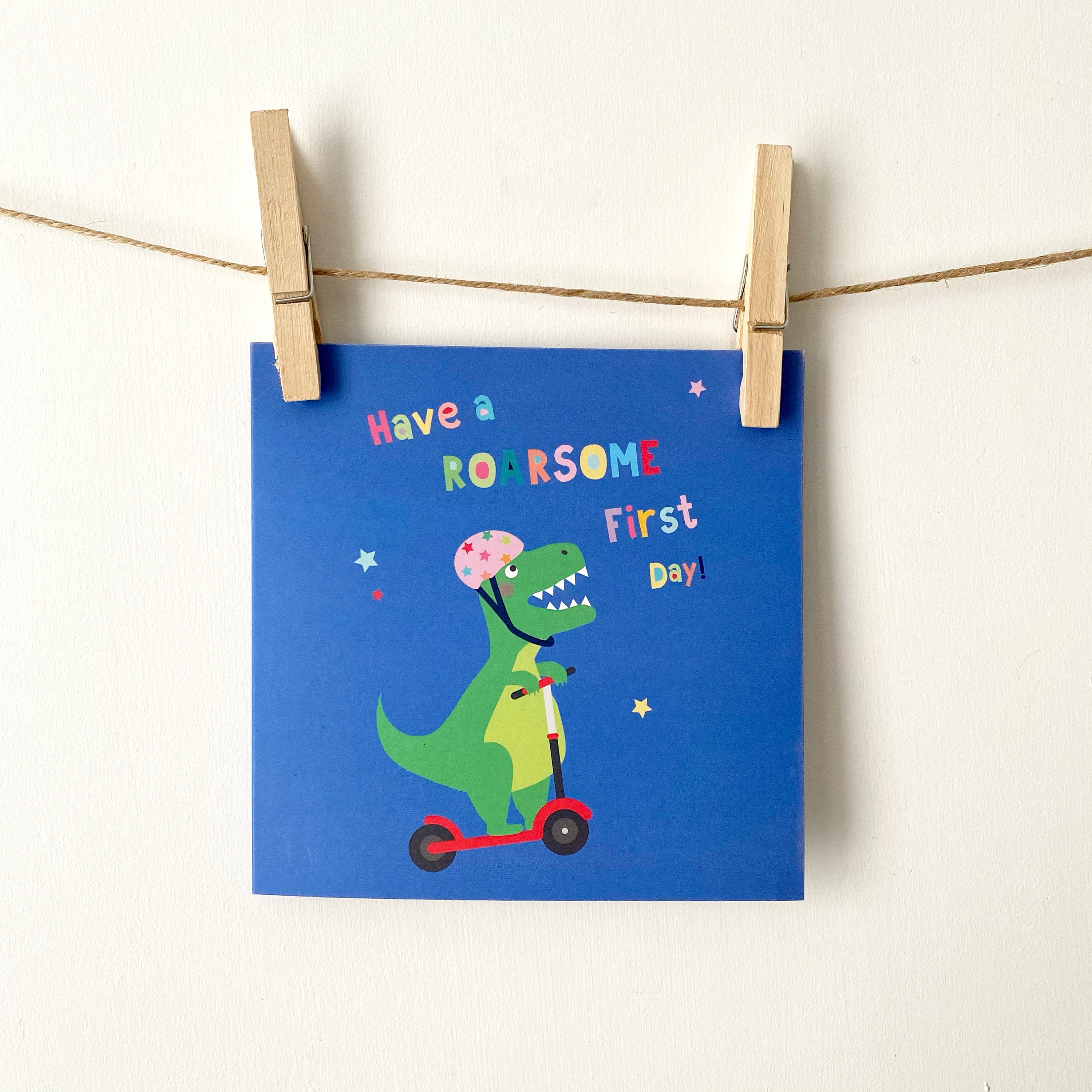 Roarsome First Day of School Card - Etsy