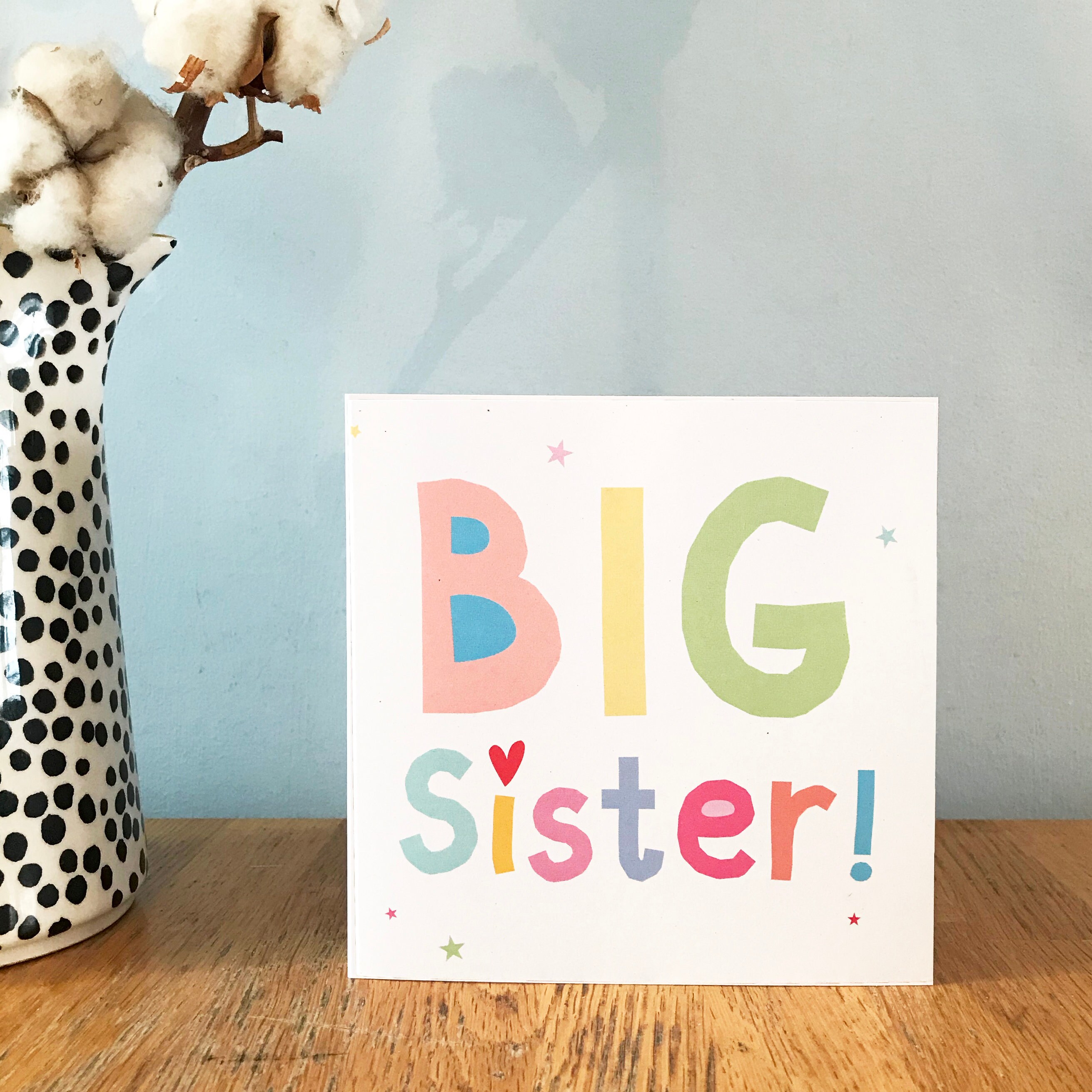 Big Sister New Baby Greetings Card | Etsy