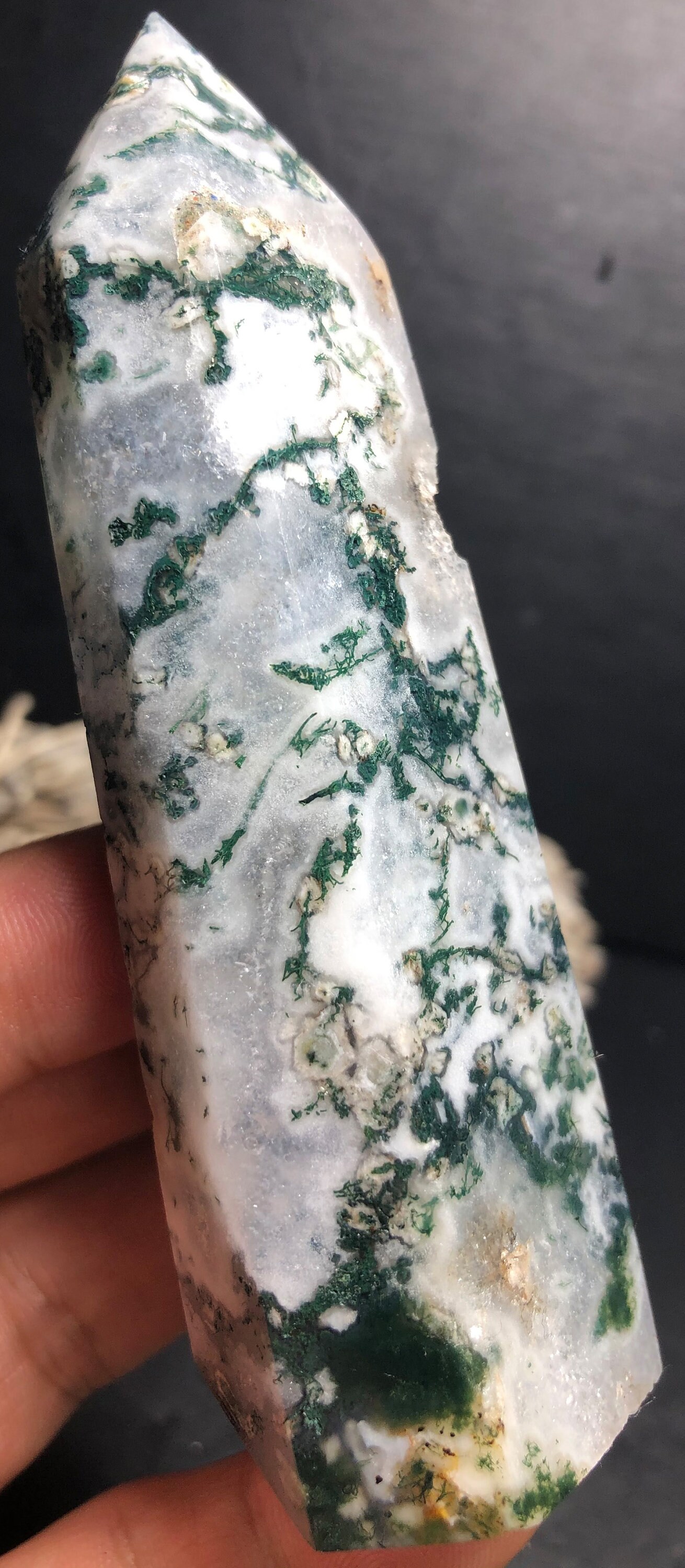 Moss agate 141g Wow Sea Jasper Crystal Ocean Jasper Quartz | Etsy
