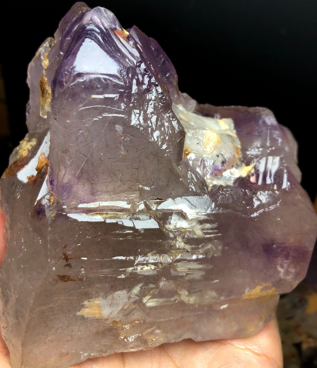 811g Super Seven Skeletal Amethyst Quartz Crystal Point - Etsy
