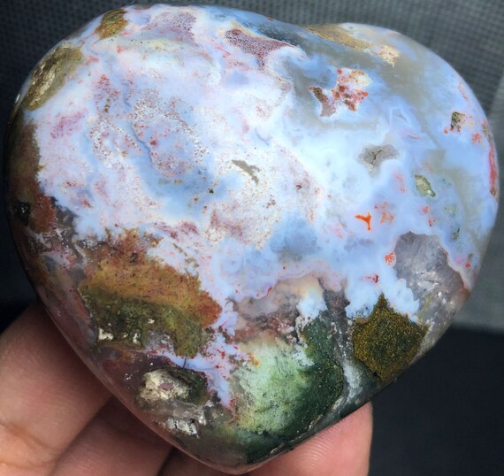 164g Wow NATURAL Sea Jasper Crystal Ocean Jasper Quartz Geode - Etsy UK