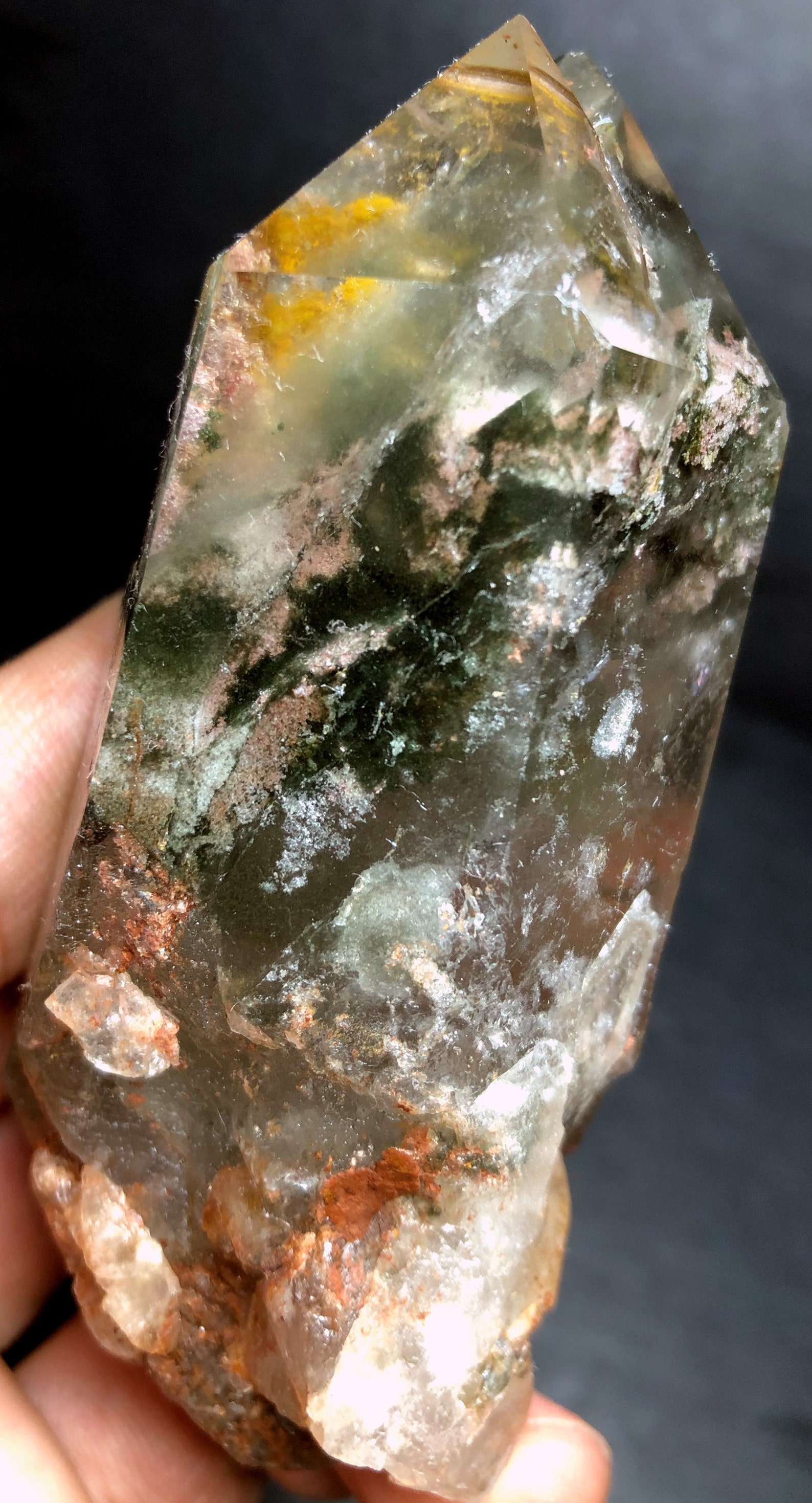 182g Natural Phantom 'green Ghost' QUARTZ Crystal - Etsy