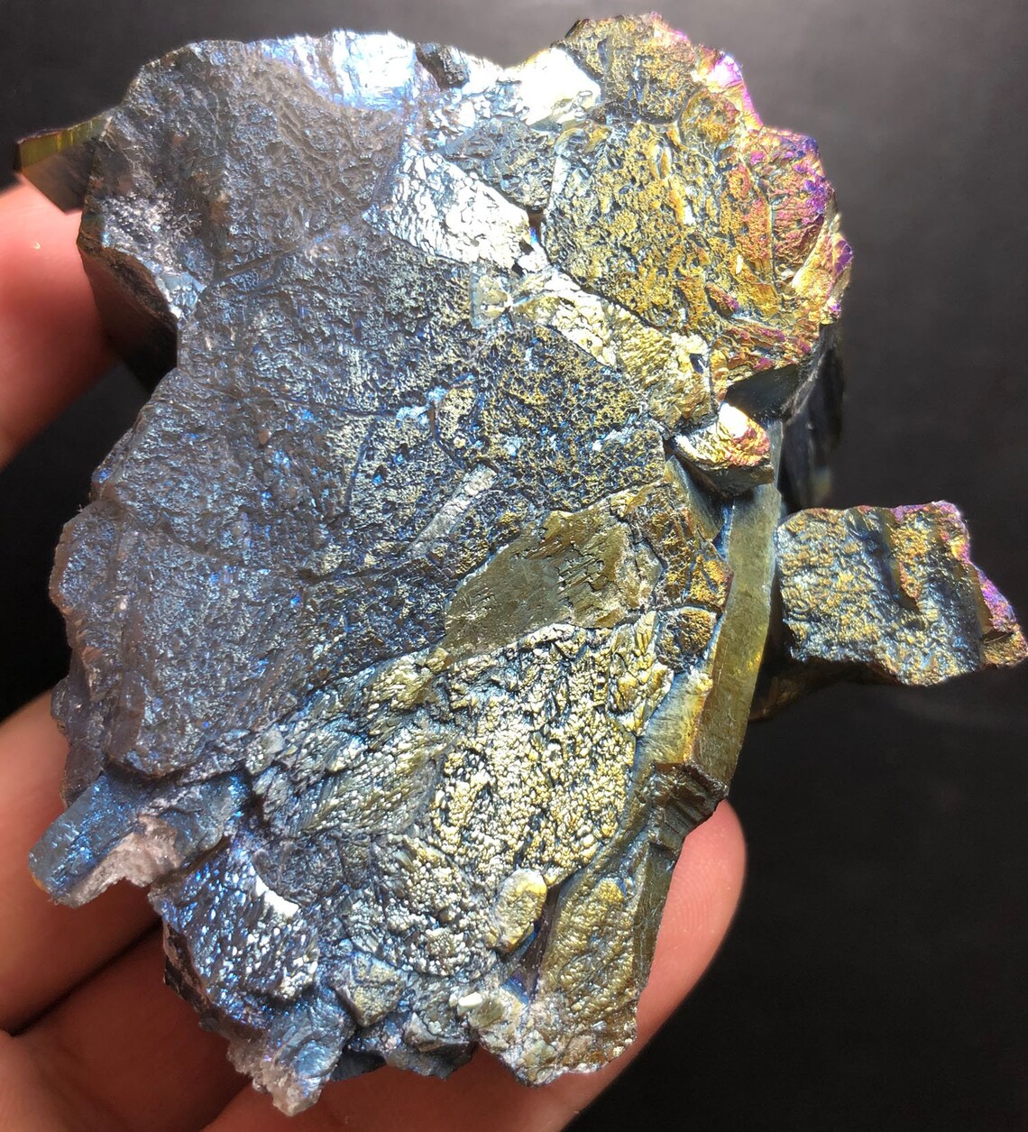 219g Rainbow Titanium Plated Crystal Cluster Color-changing - Etsy