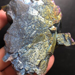 219g Rainbow Titanium Plated Crystal Cluster, Color-changing Crystal ...