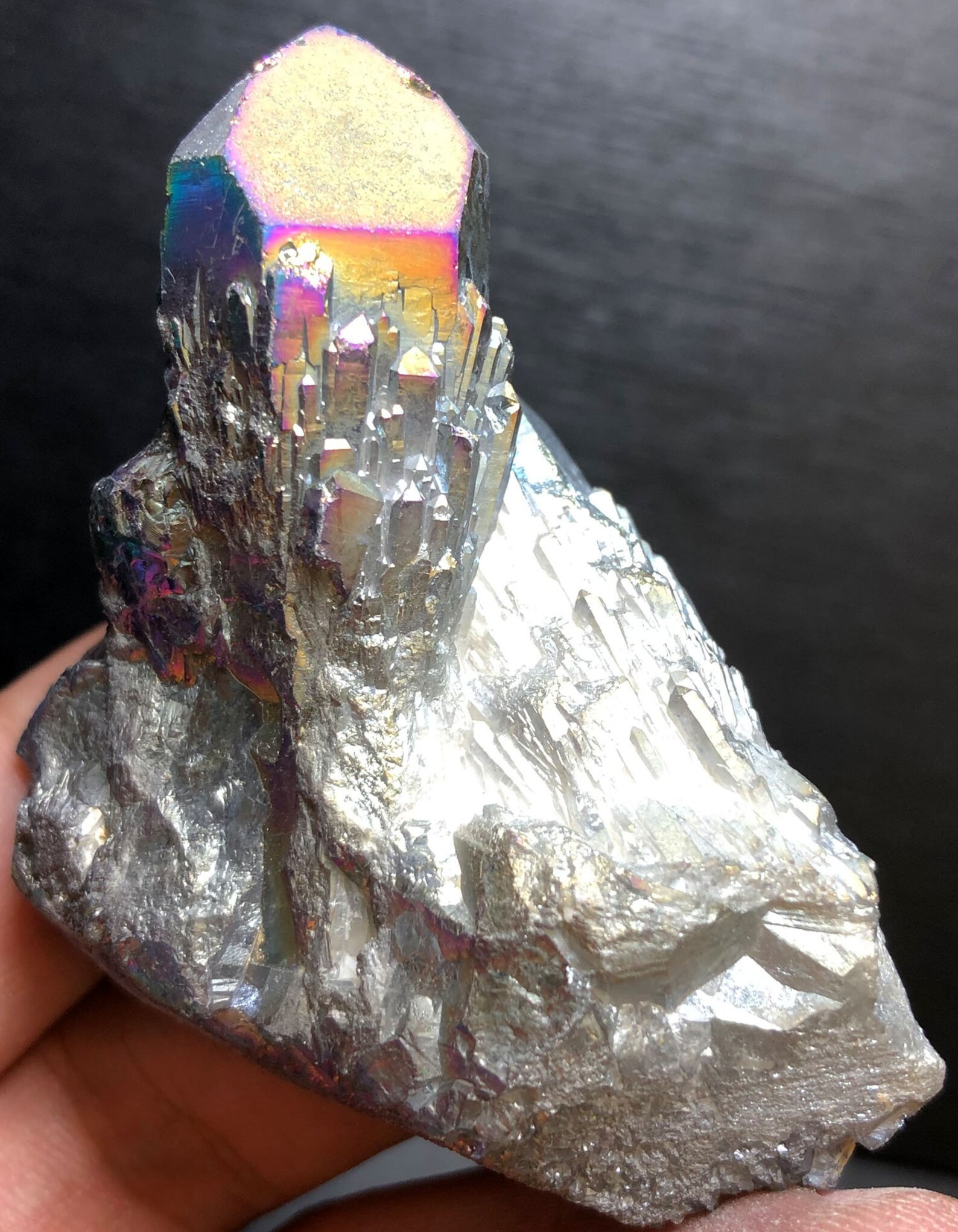 66g Rainbow Titanium Plated Crystal Cluster Color-changing - Etsy