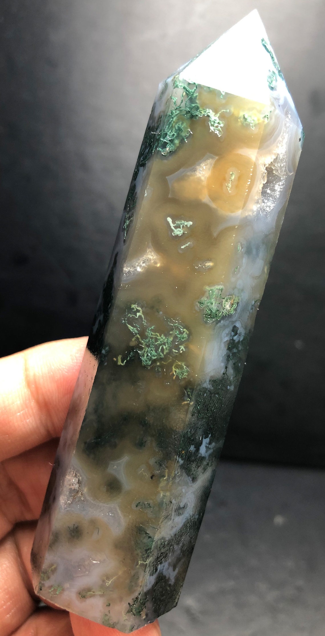 Moss Agate 88g Wow Sea Jasper Crystal Ocean Jasper Quartz - Etsy