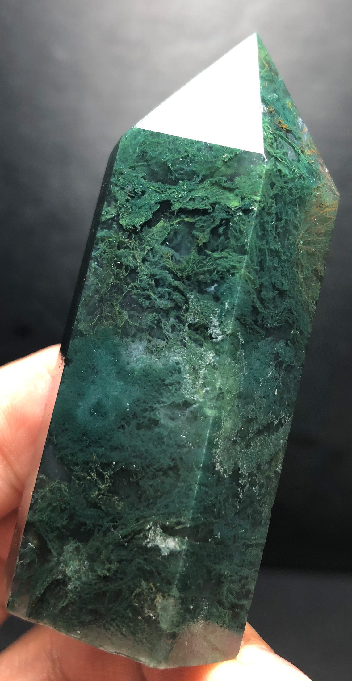 Moss agate 71g Wow Sea Jasper Crystal Ocean Jasper Quartz | Etsy