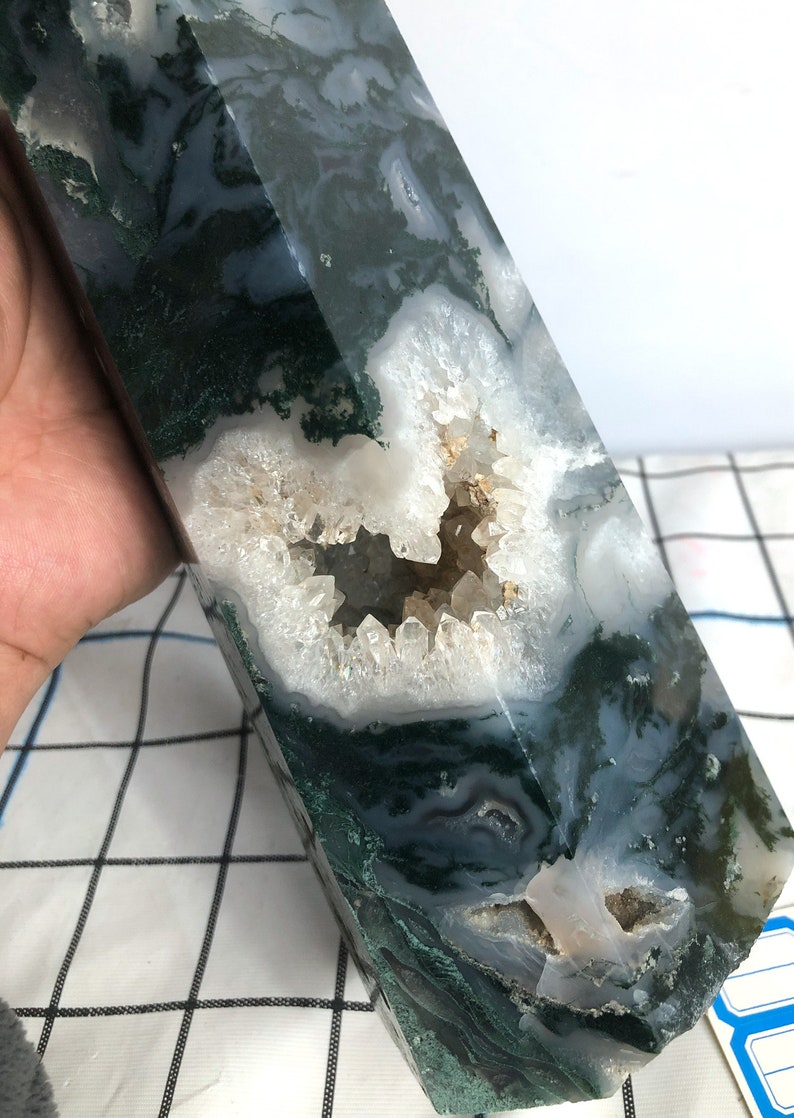 Moss Agate 3460g 335mm Wow Sea Jasper Crystal Ocean Jasper - Etsy