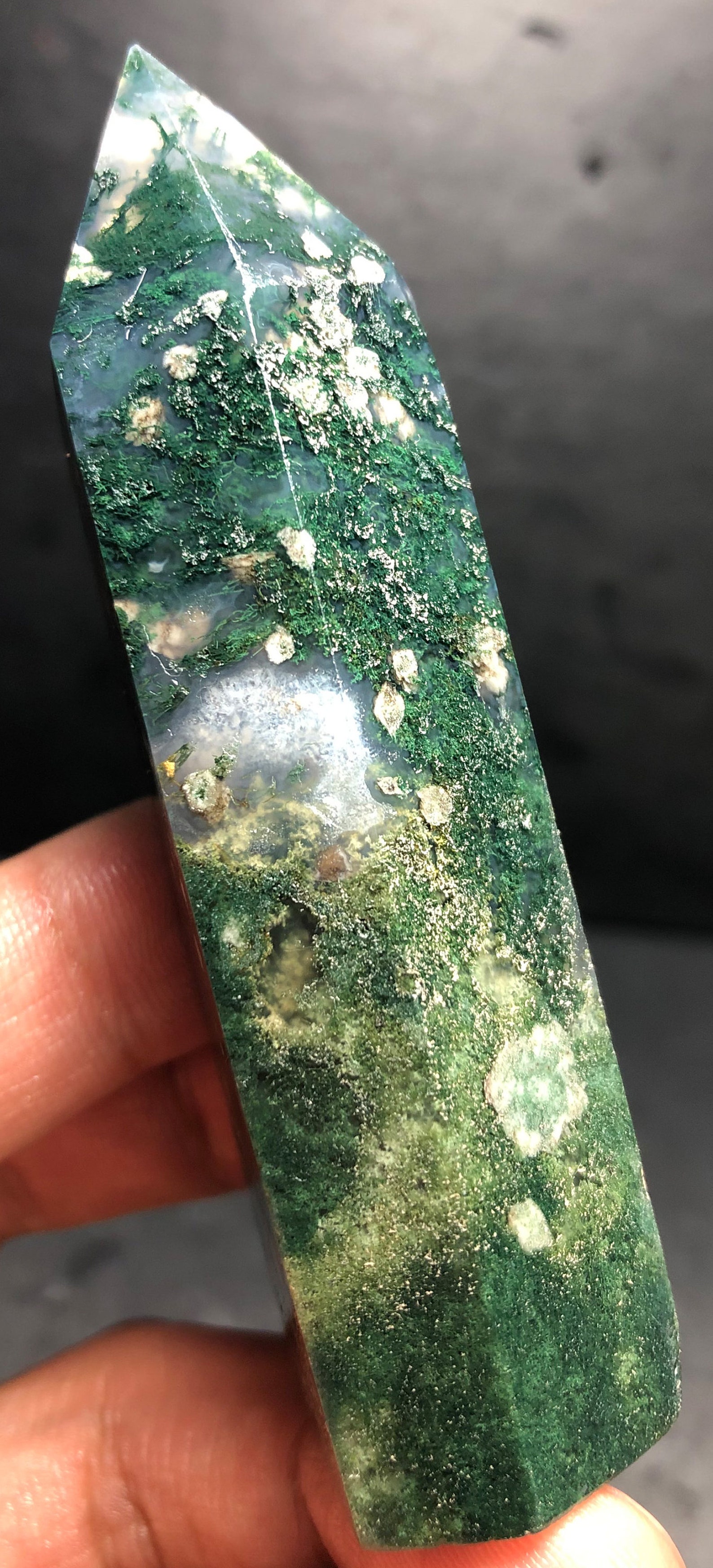 Moss agate 83g Wow Sea Jasper Crystal Ocean Jasper Quartz | Etsy