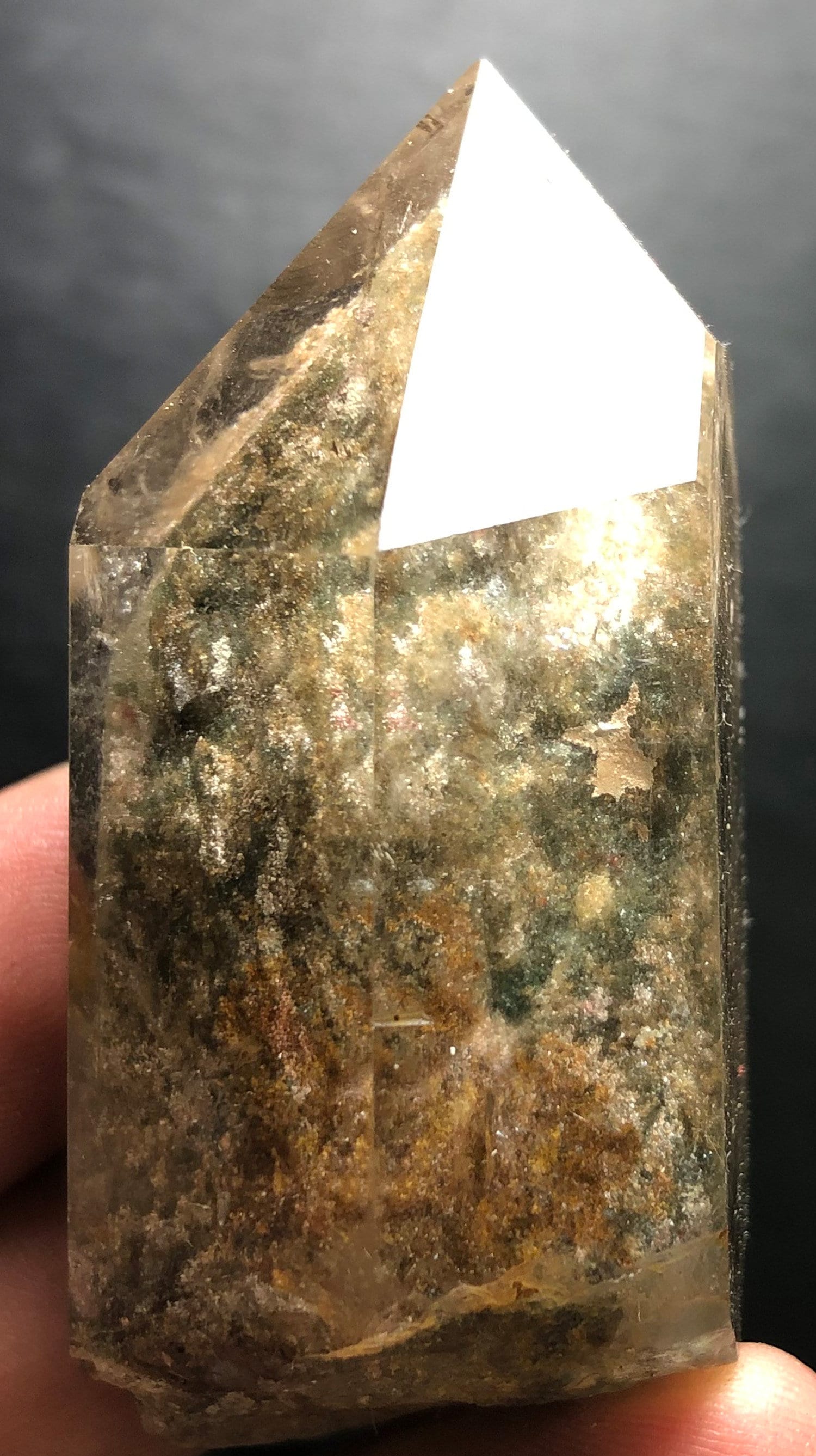 85g Natural Phantom 'Green Ghost' QUARTZ Crystal Point | Etsy