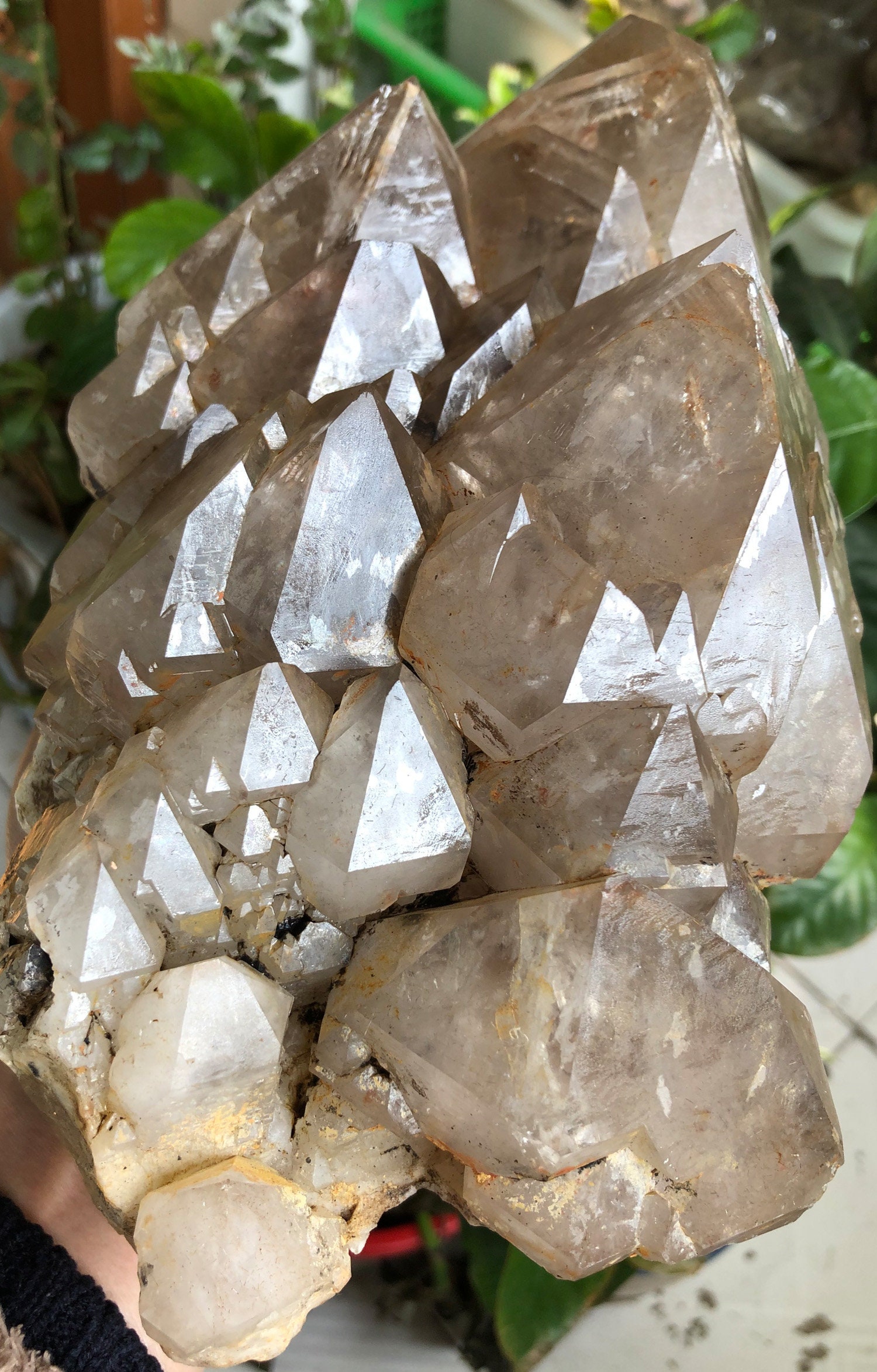 3350g Natural Self Healed Crystal SMOKY Skeletal Elestial | Etsy