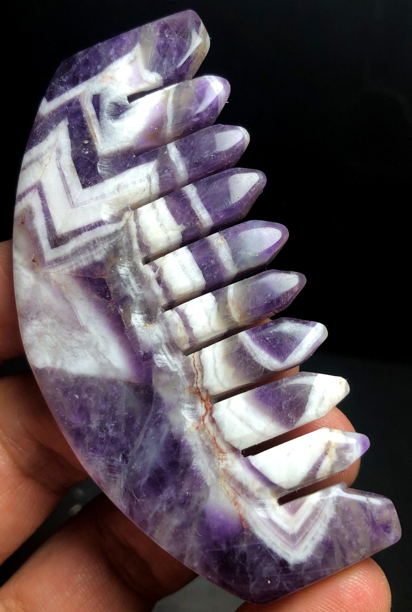 45g Wow Comb Dream Amethyst Quartzhandmade Meditation | Etsy