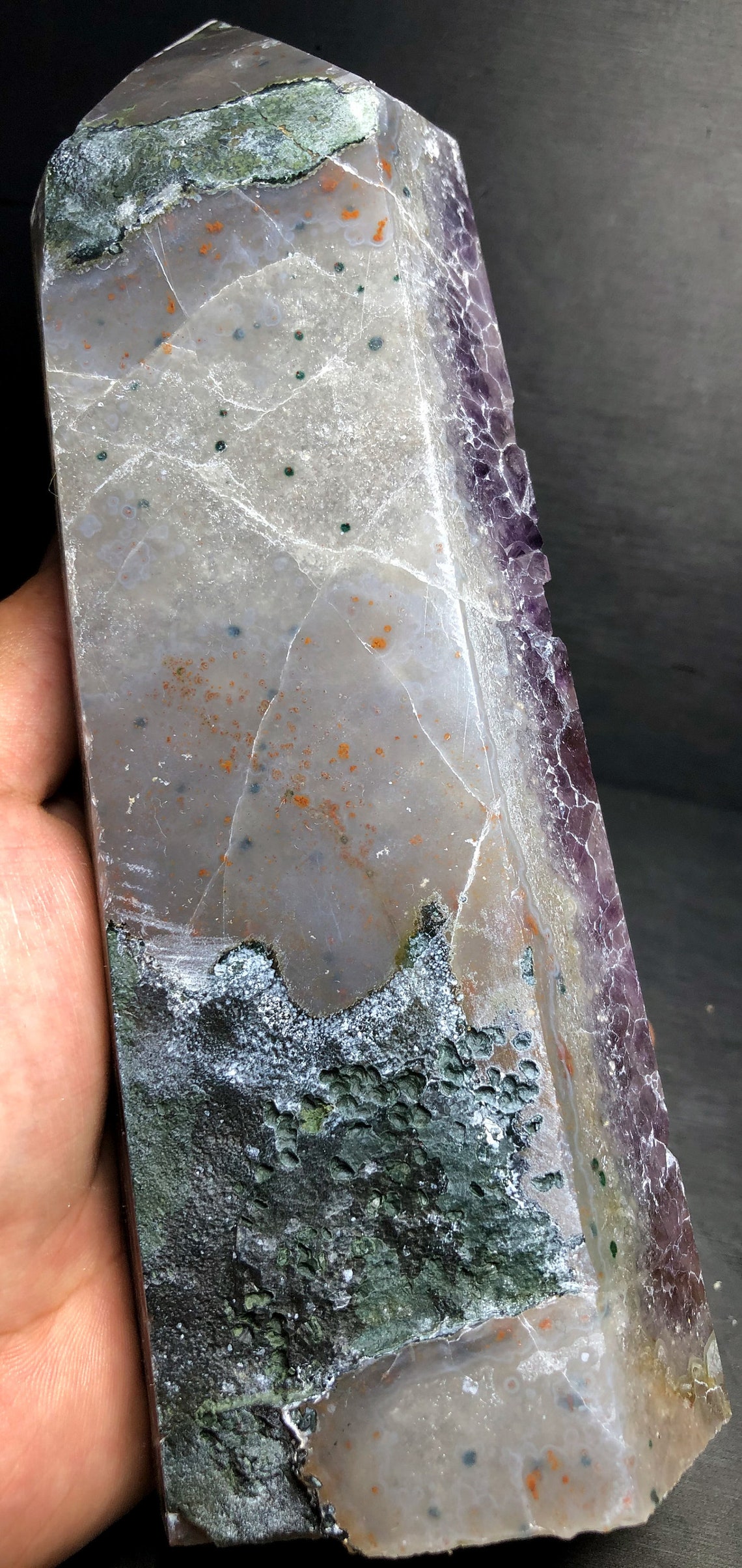 1483g Amethyst Beautiful Purple QUARTZ Geode Crystal POINT | Etsy