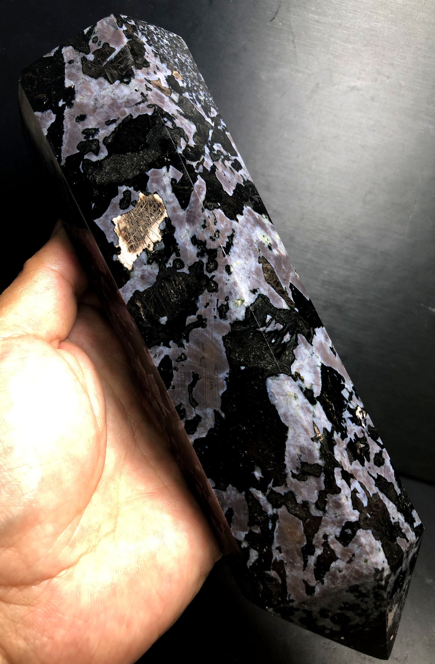 1151g 195mm MYSTIC MERLINITE Merlinite GABBRO Crystal Point | Etsy