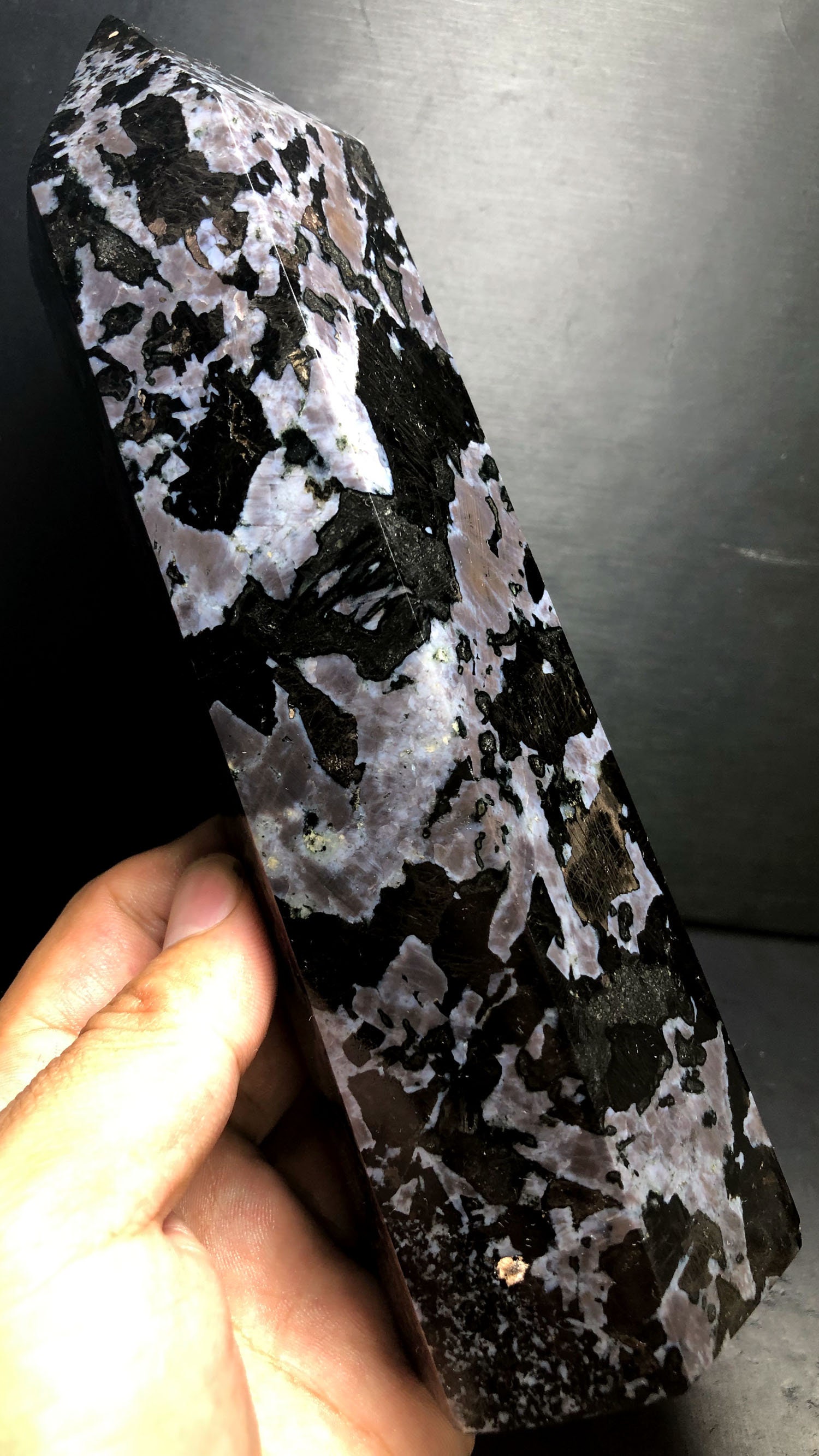 1151g 195mm MYSTIC MERLINITE Merlinite GABBRO Crystal Point | Etsy