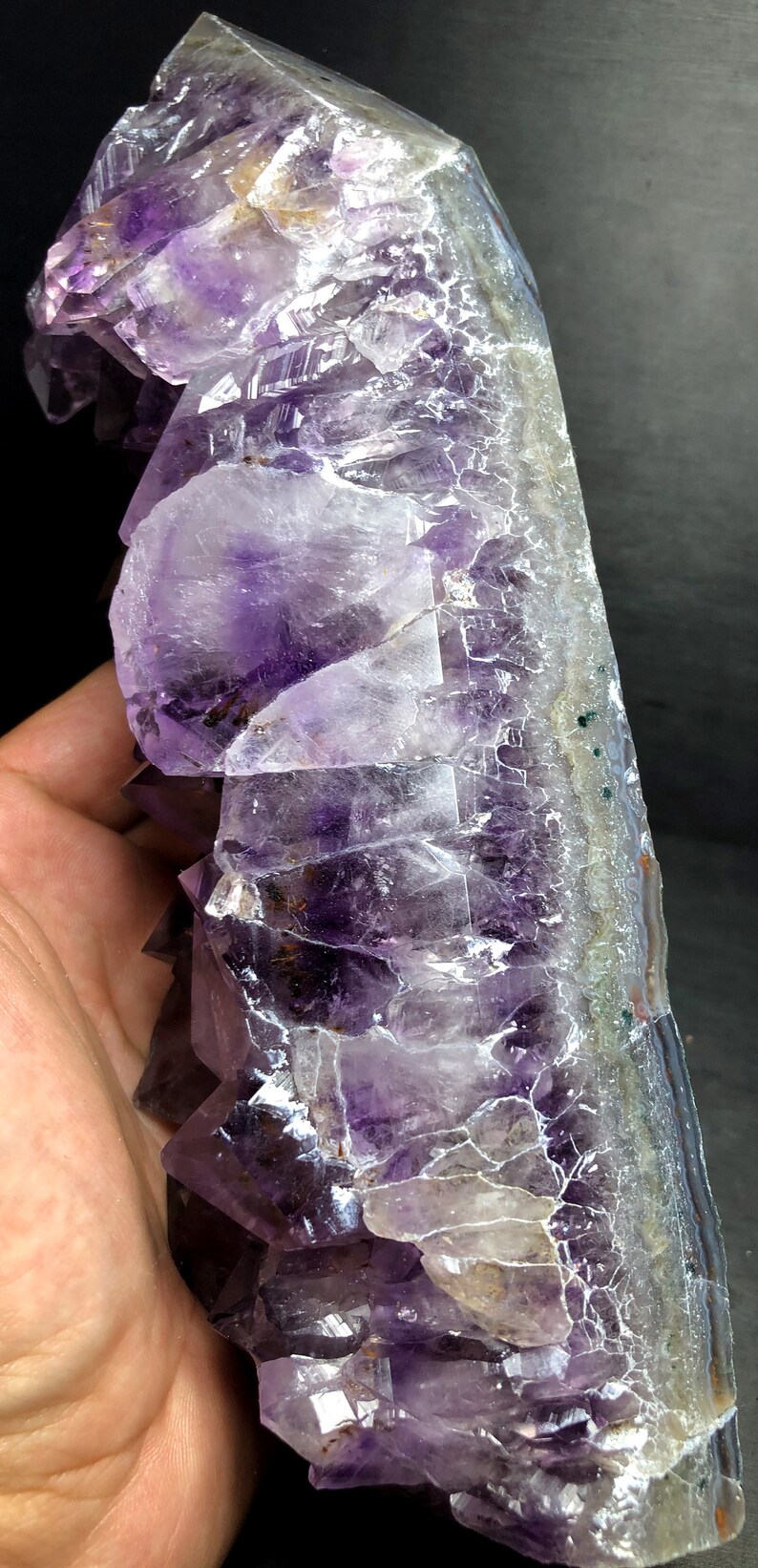 1483g Amethyst Beautiful Purple QUARTZ Geode Crystal POINT | Etsy