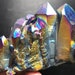 219g Rainbow Titanium Plated Crystal Cluster, Color-changing Crystal ...