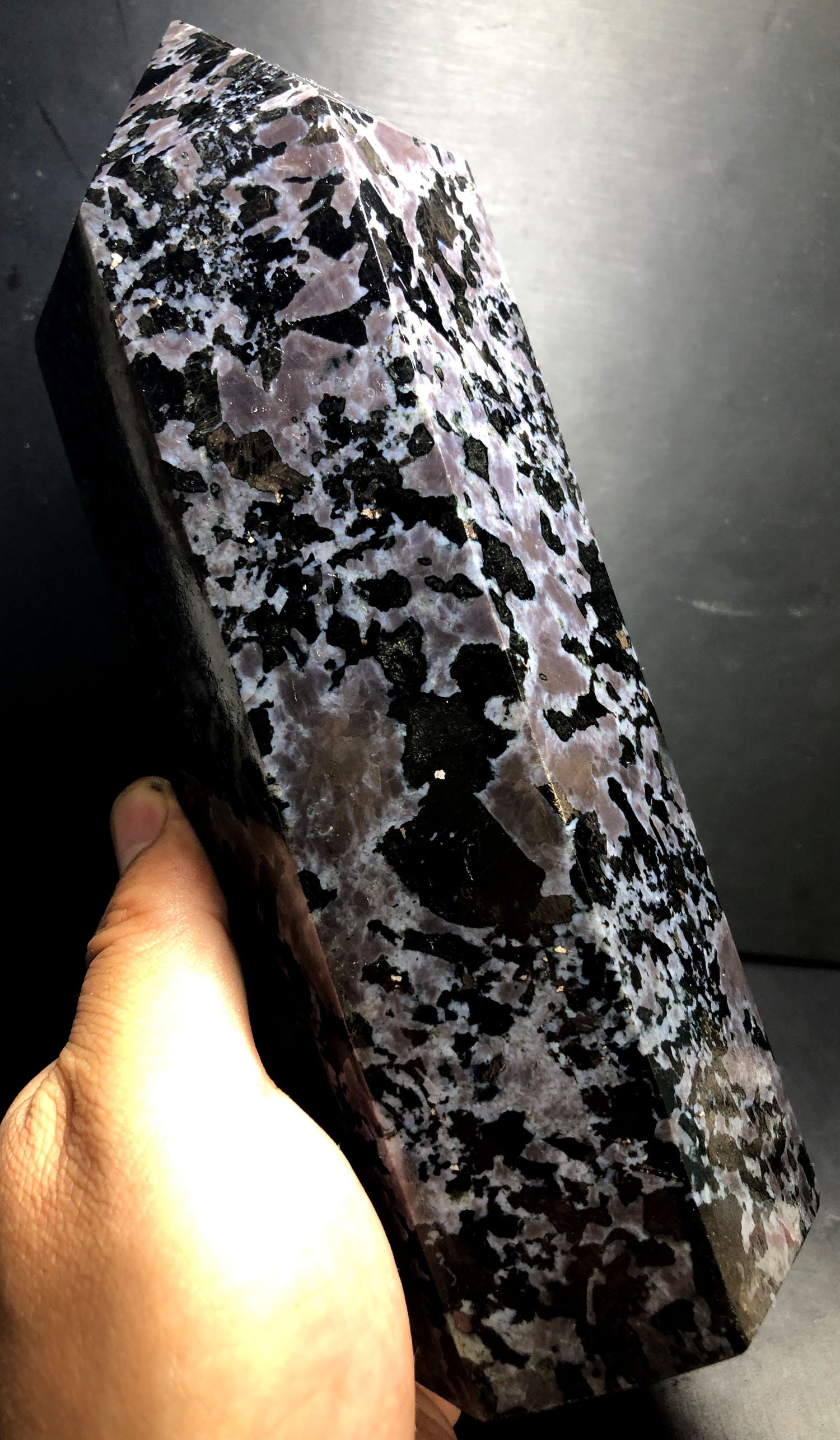 2021g 210mm MYSTIC MERLINITE Merlinite GABBRO Crystal Point - Etsy UK