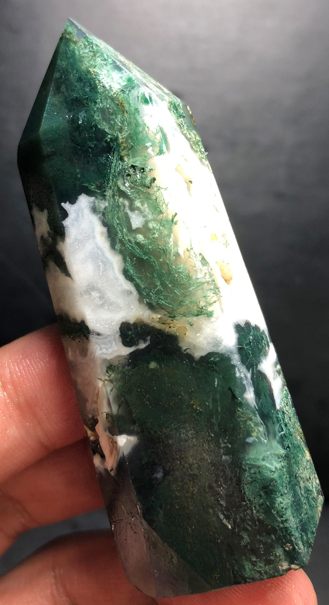 Moss Agate 57g Wow Sea Jasper Crystal Ocean Jasper Quartz - Etsy