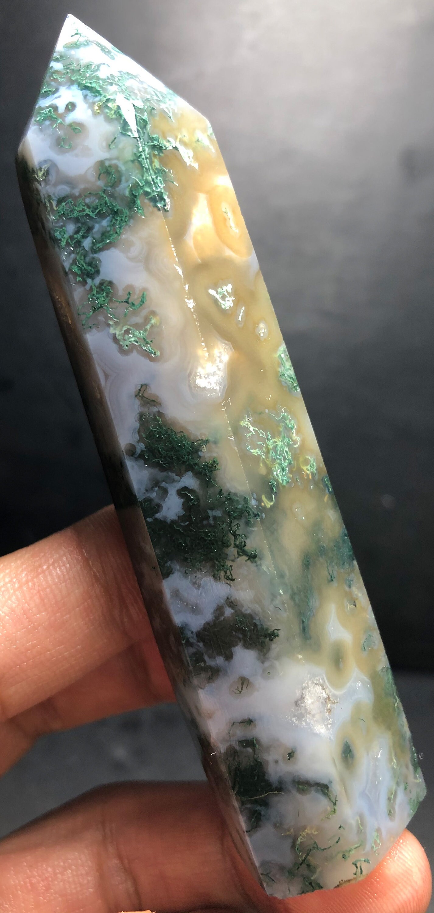 Moss Agate 88g Wow Sea Jasper Crystal Ocean Jasper Quartz - Etsy