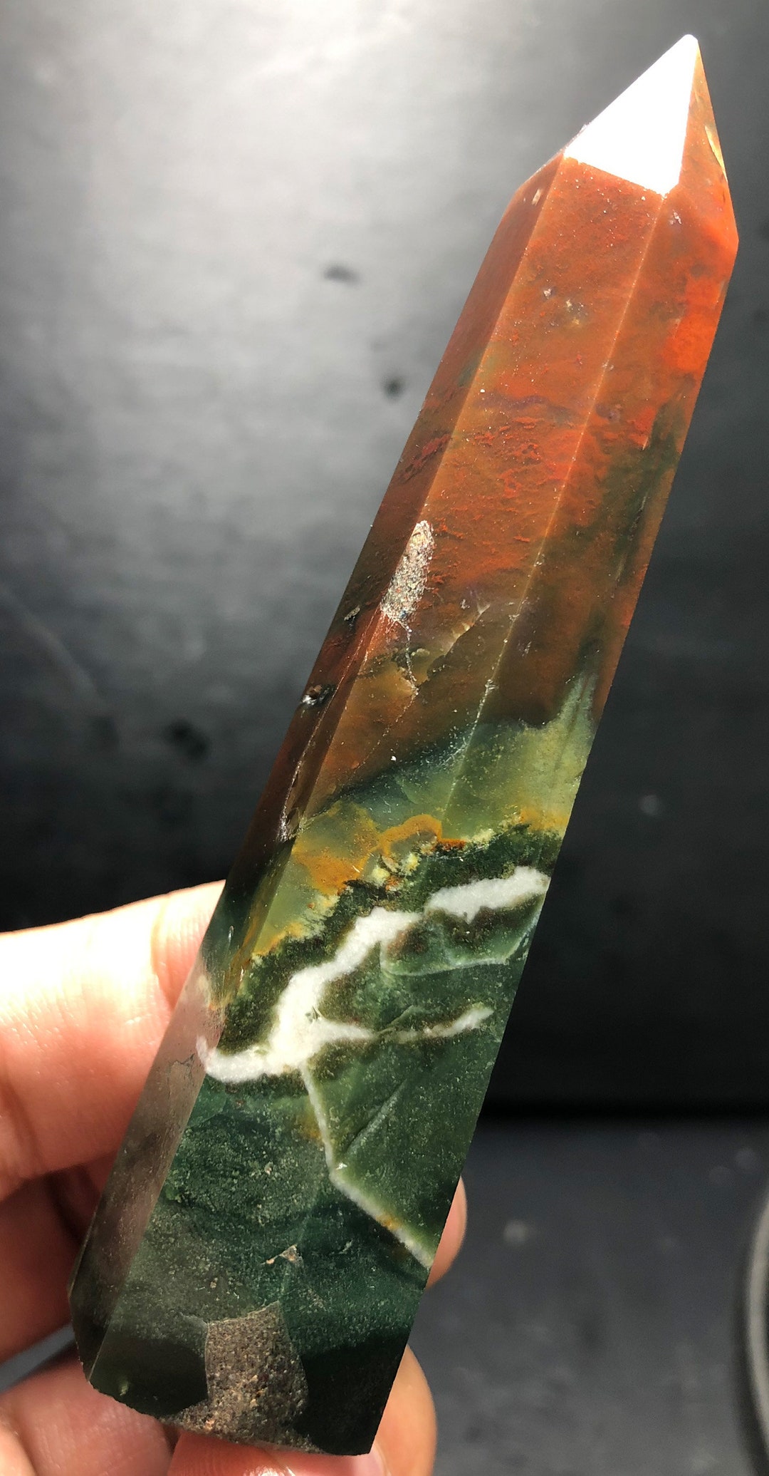 Moss Agate 53g Wow Sea Jasper Crystal Ocean Jasper Quartz - Etsy
