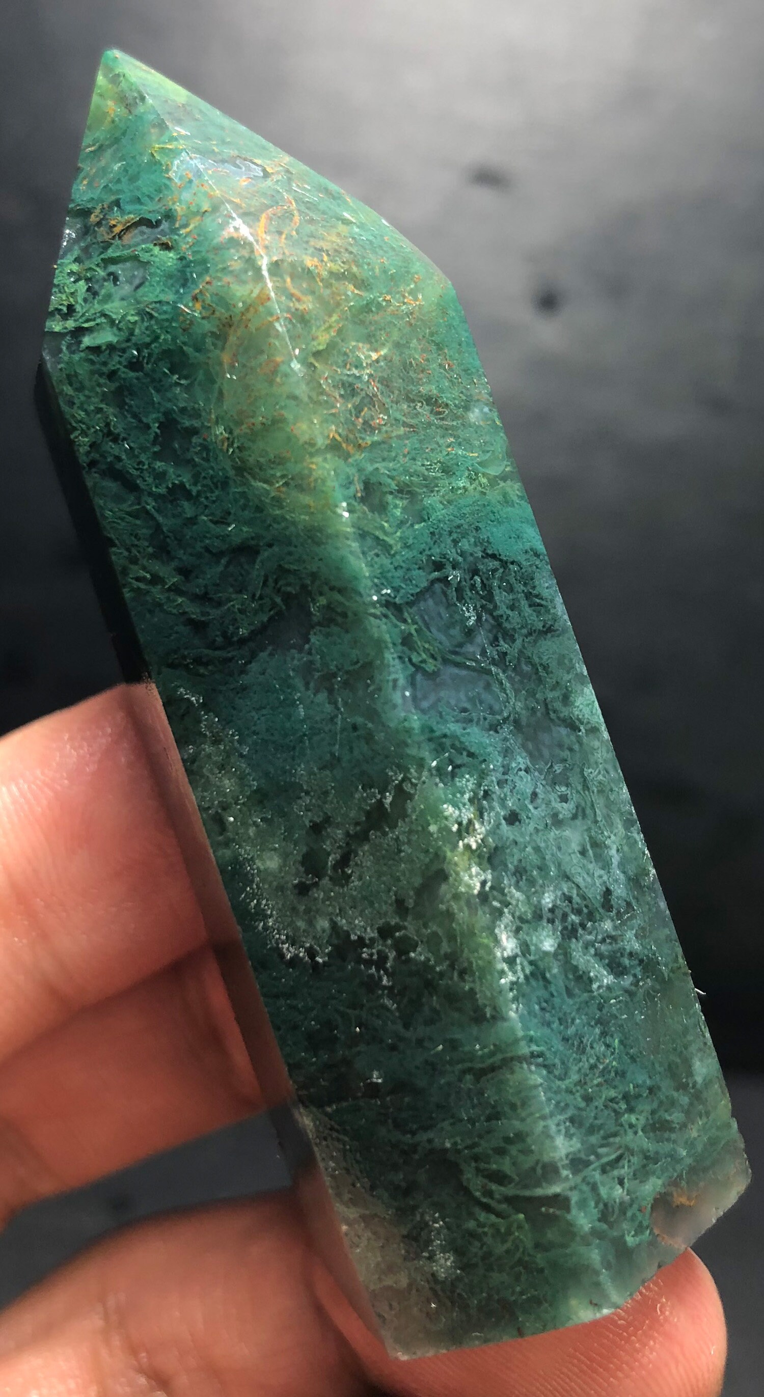 Moss agate 71g Wow Sea Jasper Crystal Ocean Jasper Quartz | Etsy