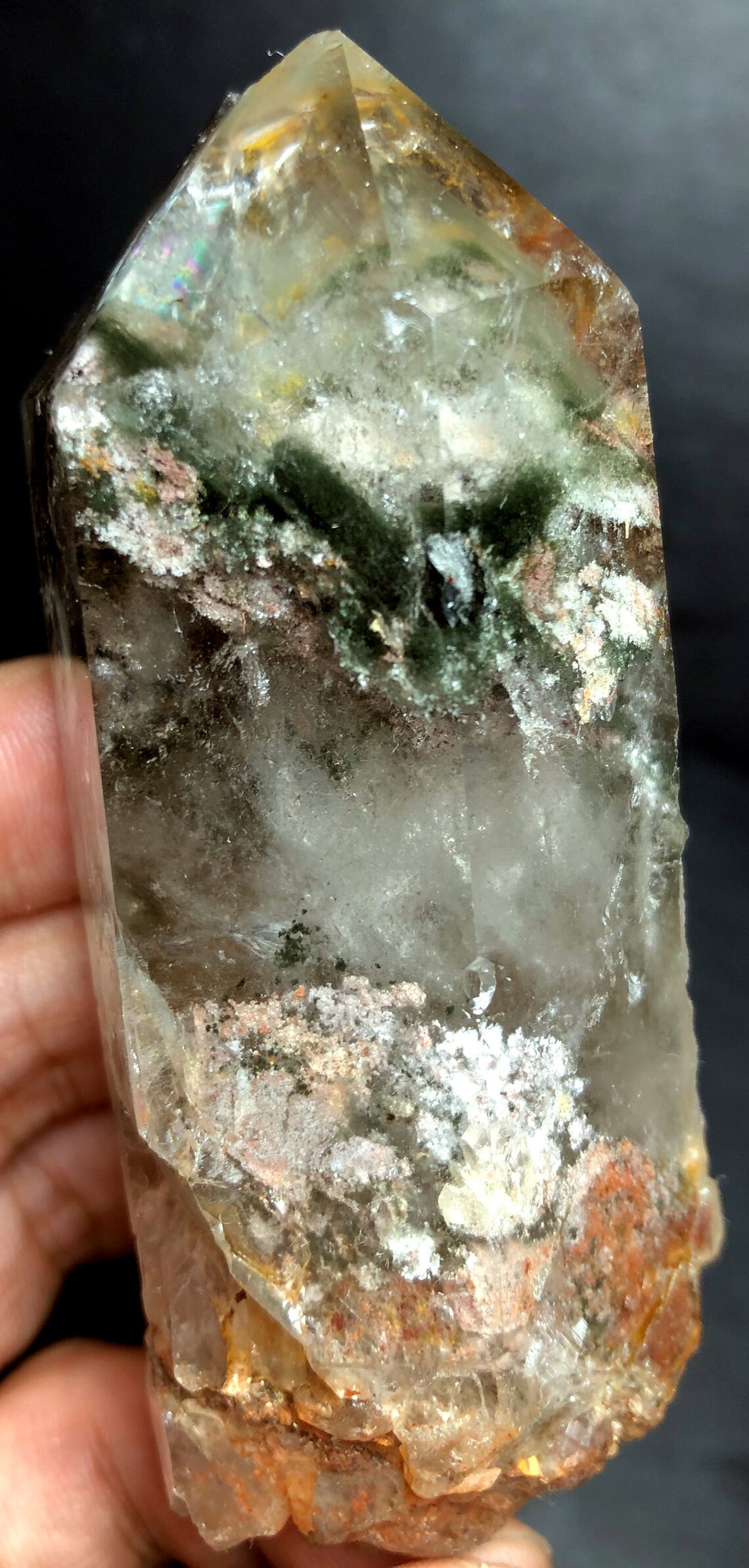 182g Natural Phantom 'green Ghost' QUARTZ Crystal - Etsy