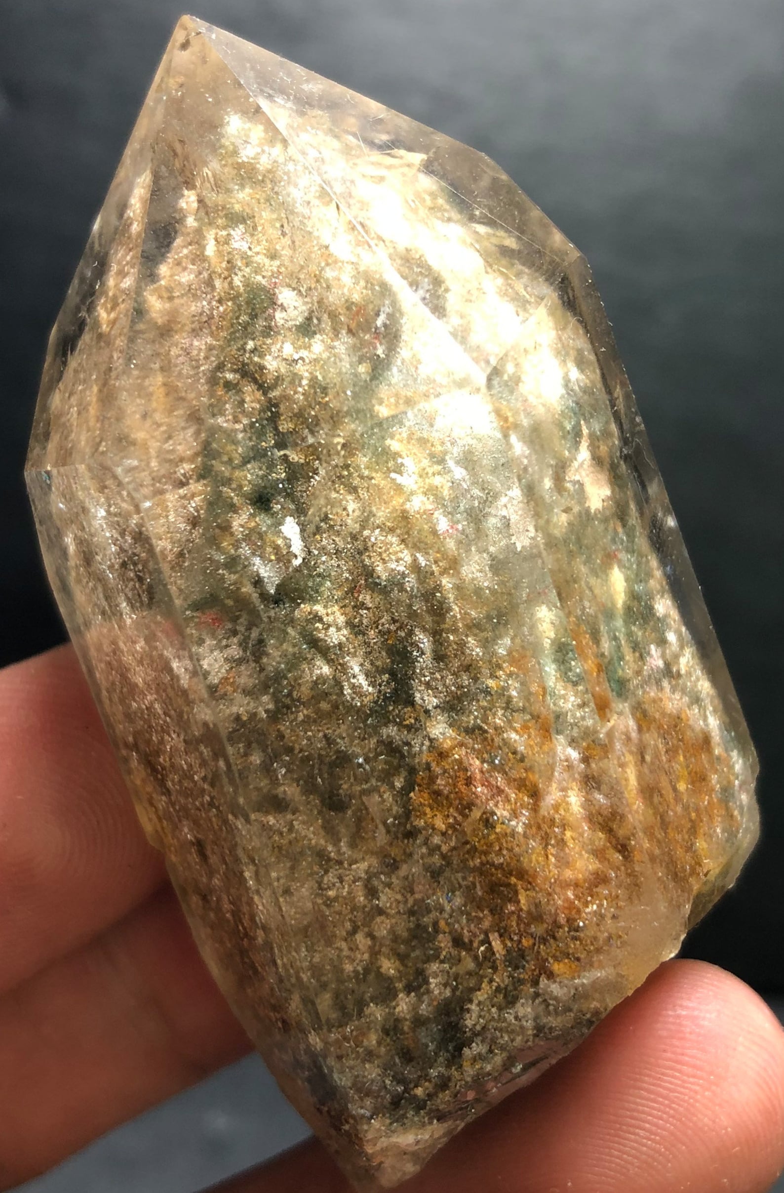 85g Natural Phantom 'Green Ghost' QUARTZ Crystal Point | Etsy