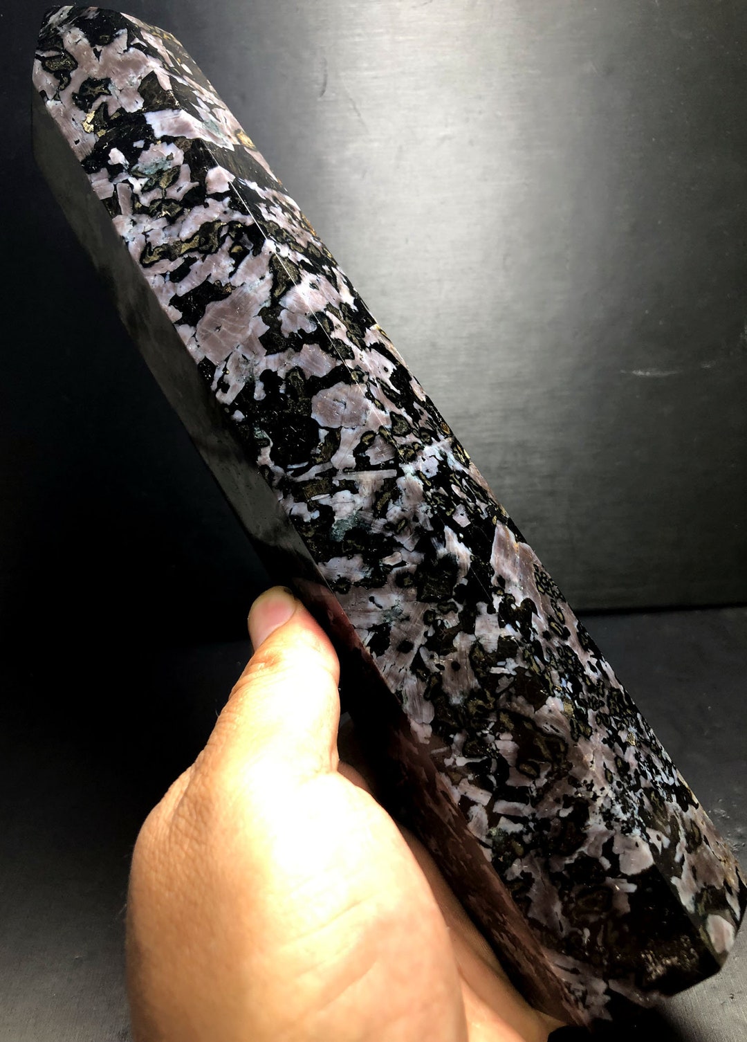1224g 260mm MYSTIC MERLINITE Merlinite GABBRO Crystal Point! Self ...