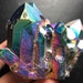 219g Rainbow Titanium Plated Crystal Cluster, Color-changing Crystal ...