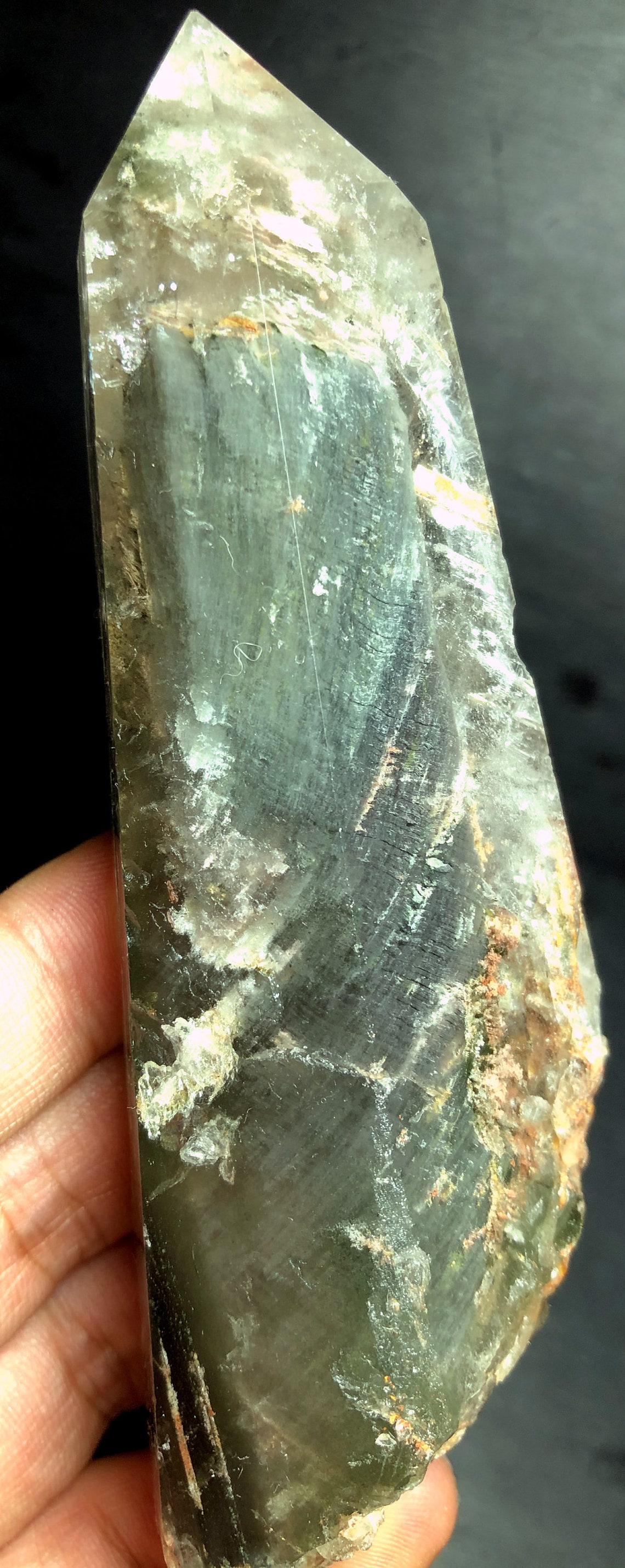 211g Natural Phantom 'green Ghost' QUARTZ Crystal - Etsy