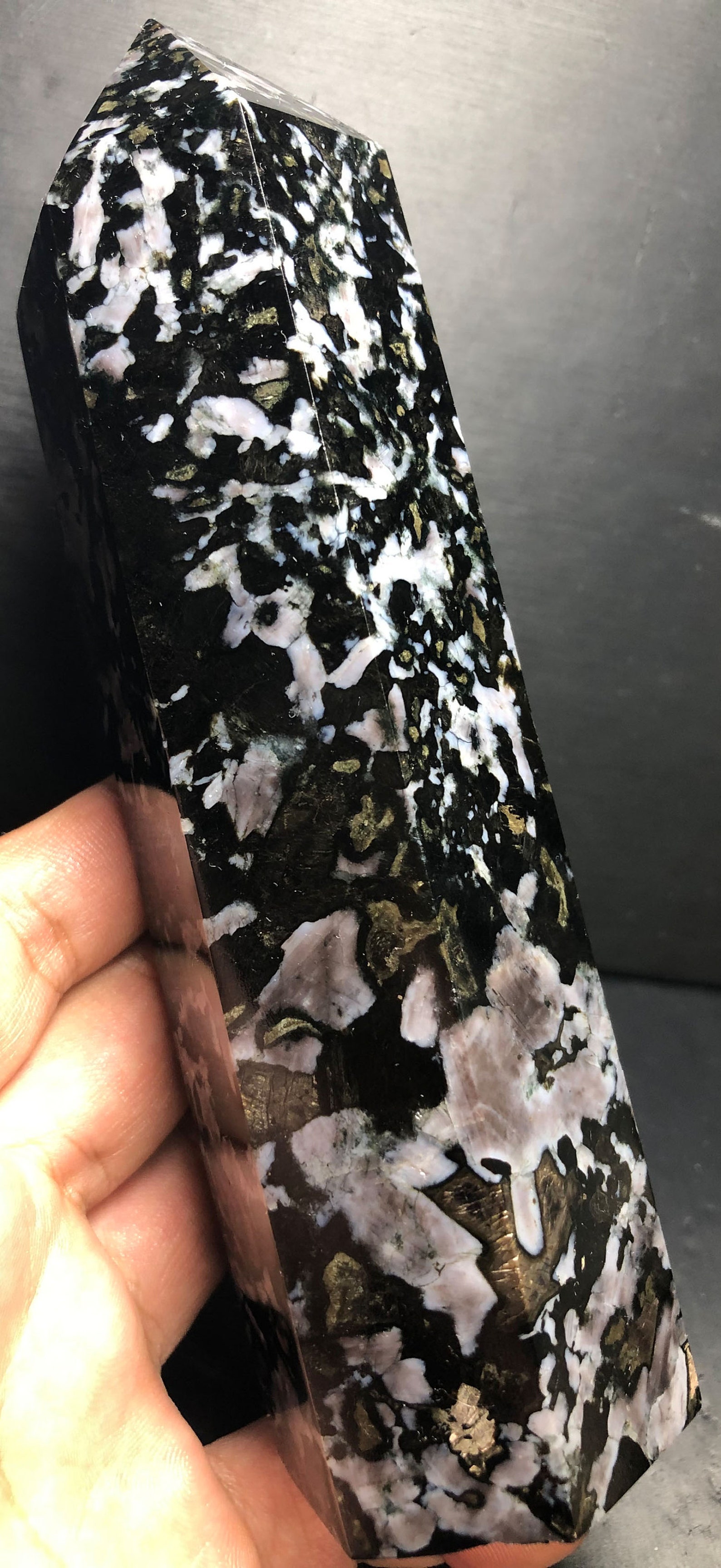 645g 162mm MYSTIC MERLINITE Merlinite GABBRO Crystal Point - Etsy