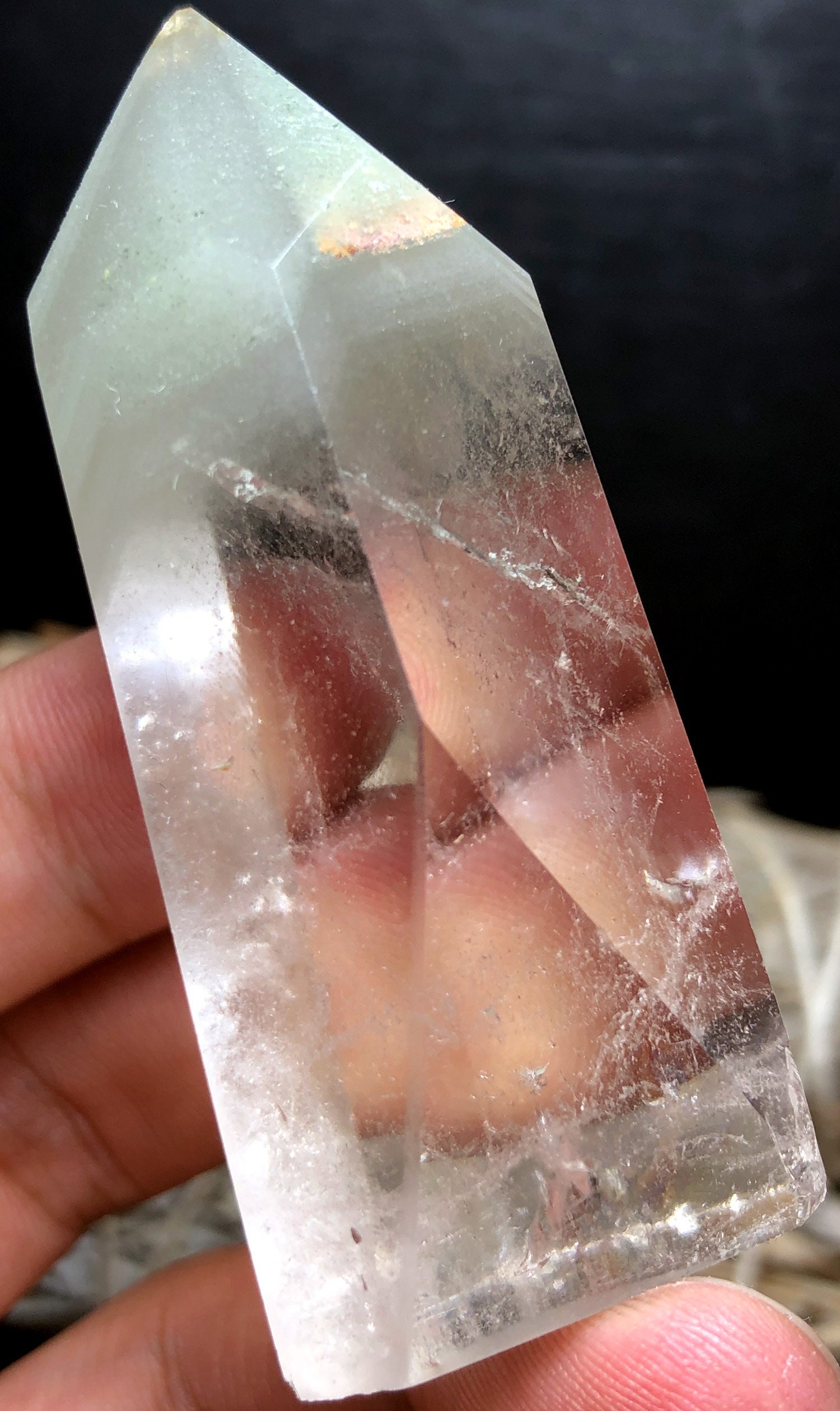 76g Natural Phantom Green Quartz Crystal Shows Layers of | Etsy