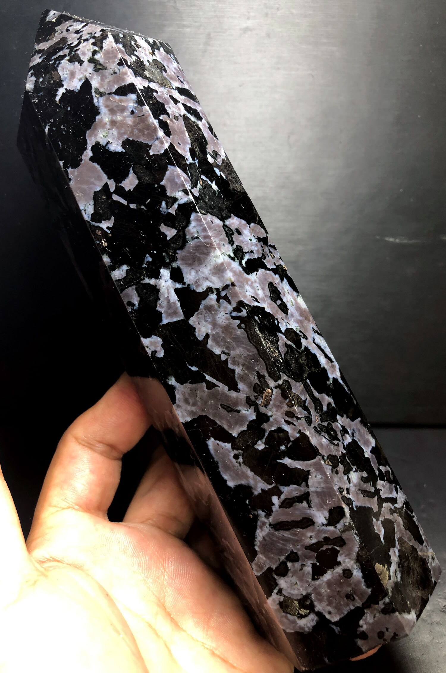 1151g 195mm MYSTIC MERLINITE Merlinite GABBRO Crystal Point | Etsy