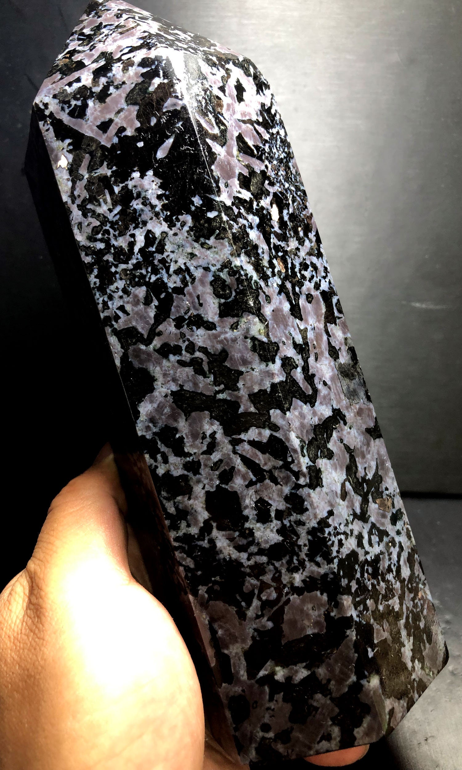 2021g 210mm MYSTIC MERLINITE Merlinite GABBRO Crystal Point - Etsy