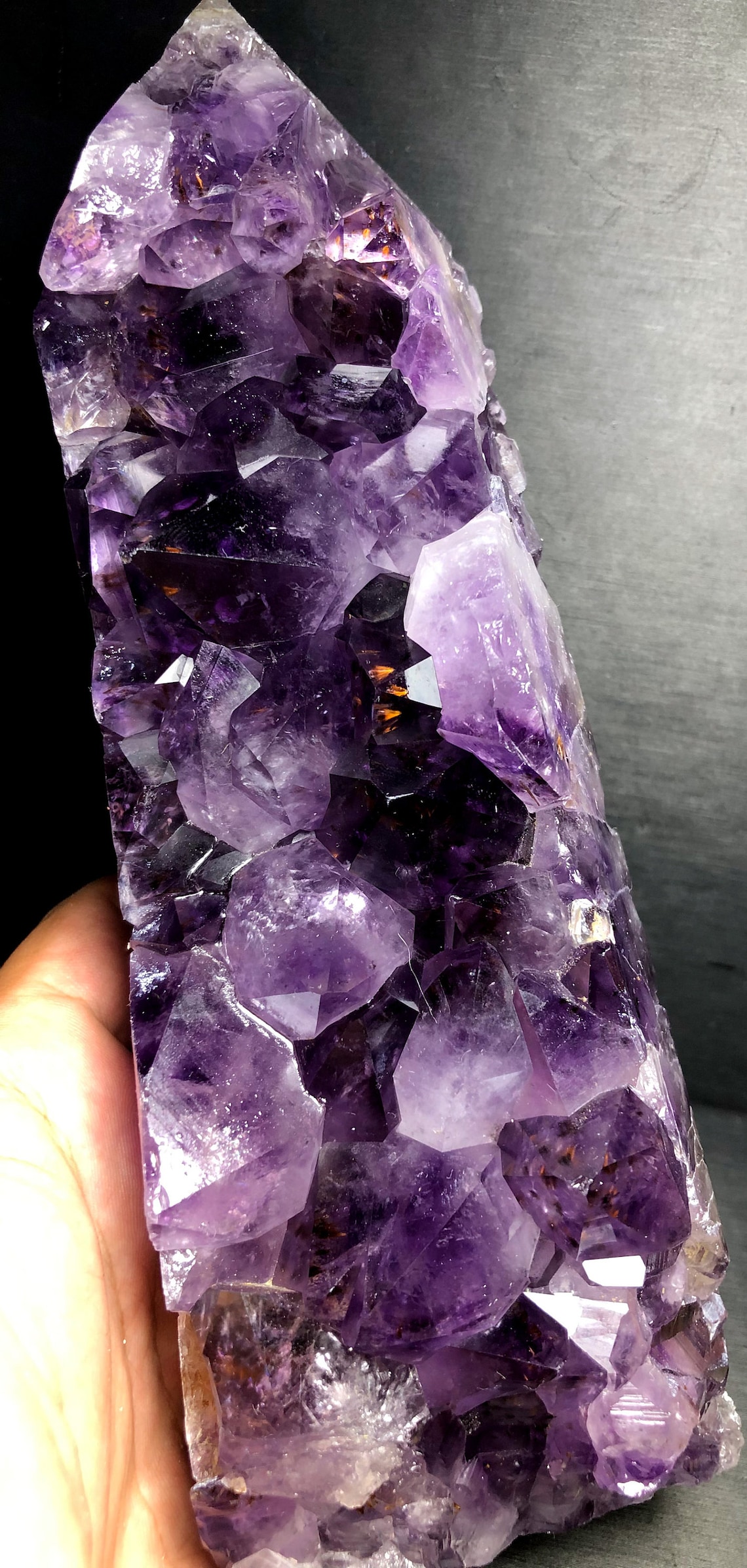 1483g Amethyst Beautiful Purple QUARTZ Geode Crystal POINT | Etsy