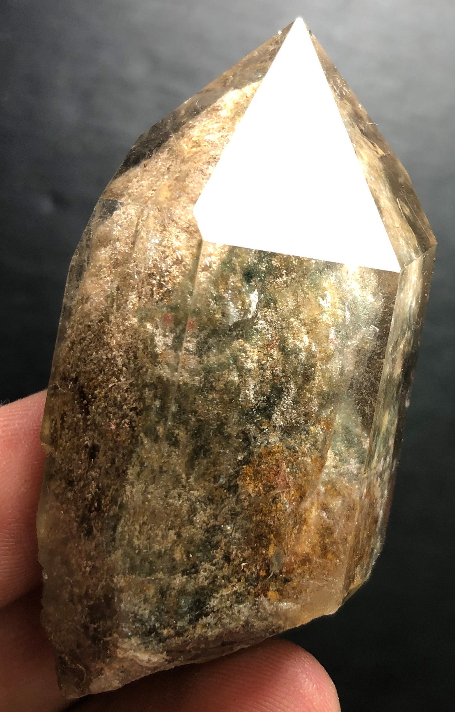 85g Natural Phantom 'Green Ghost' QUARTZ Crystal Point | Etsy