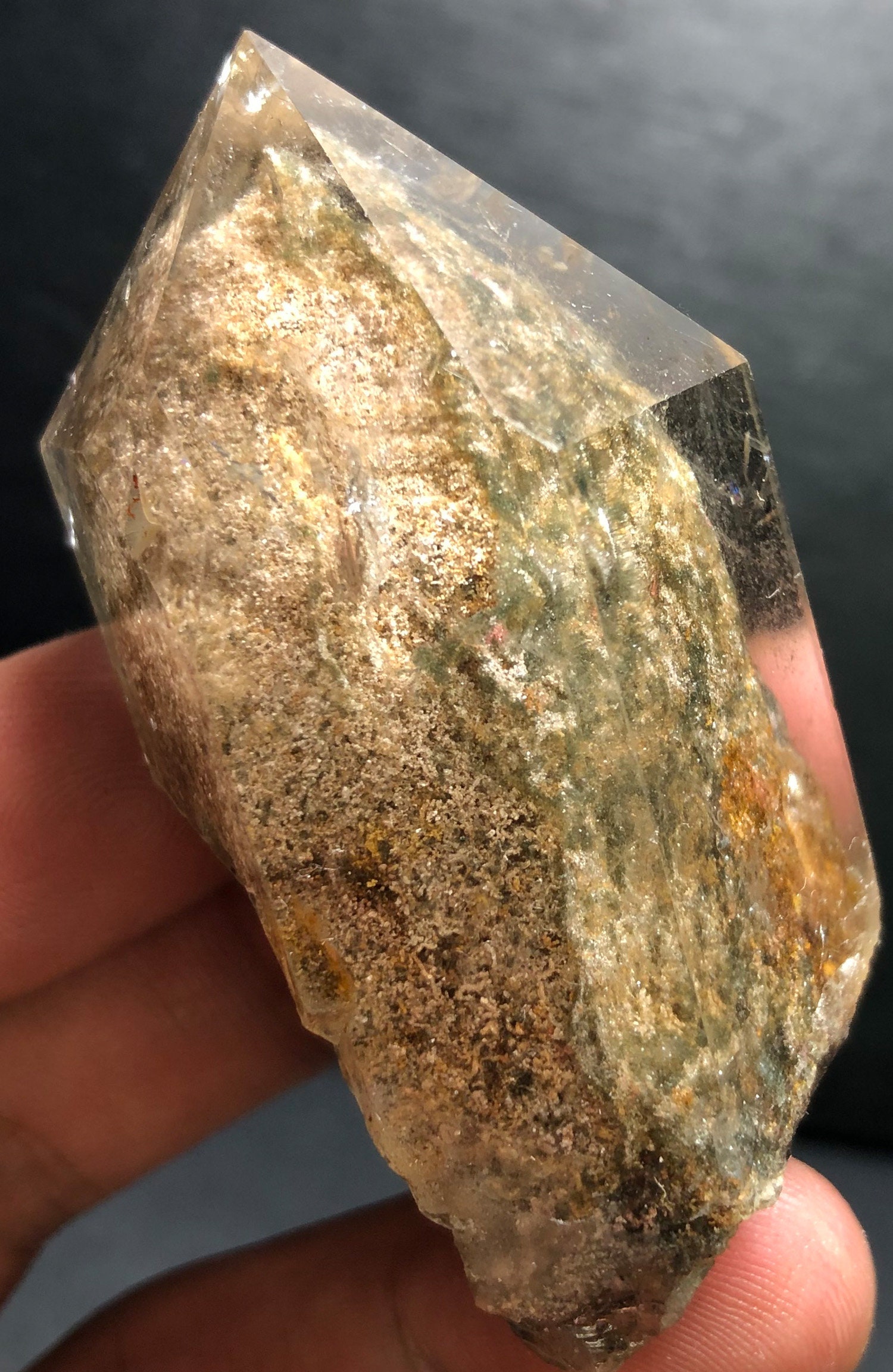 85g Natural Phantom 'green Ghost' QUARTZ Crystal Point - Etsy