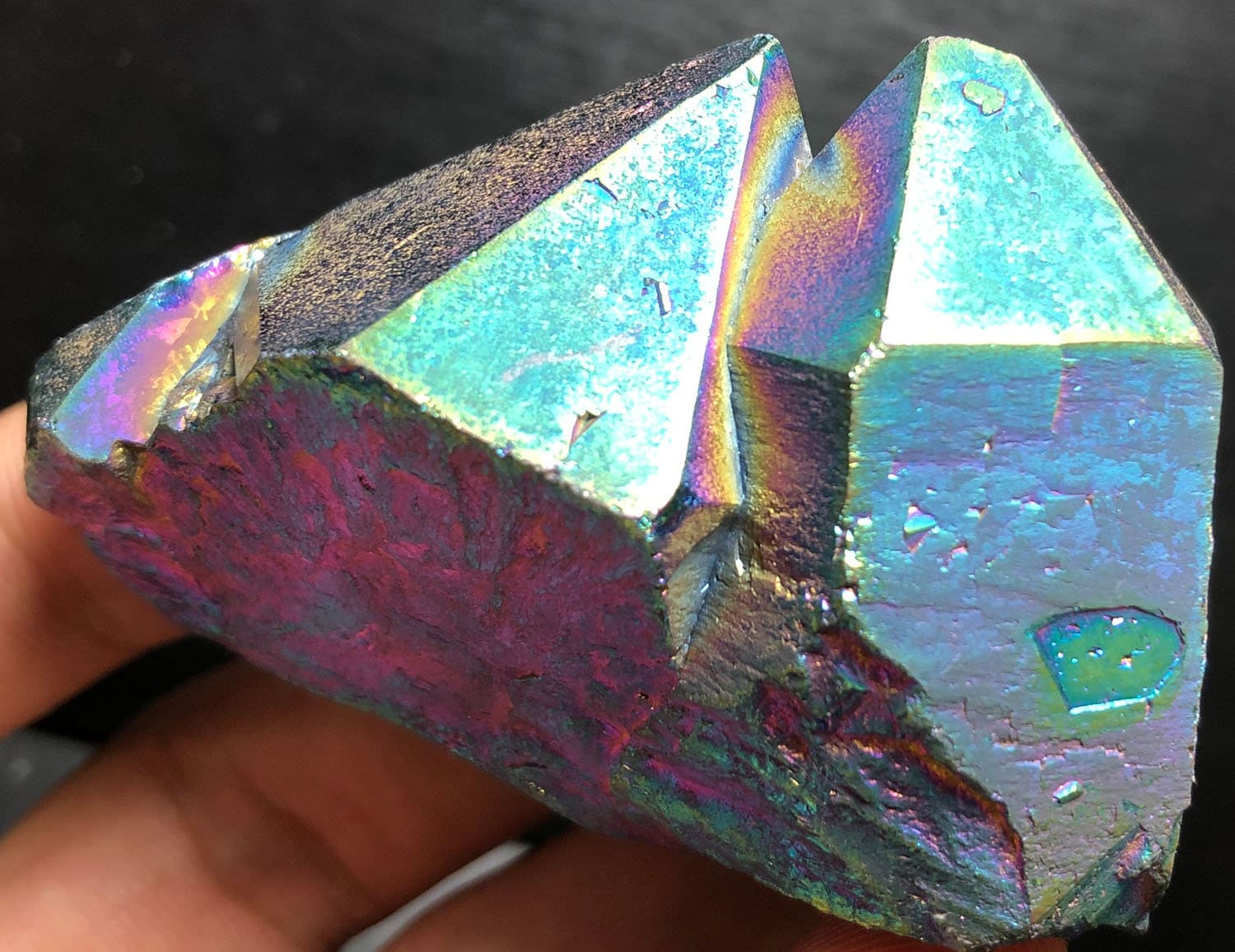 99g Rainbow Titanium Plated Crystal Cluster Color-changing - Etsy UK