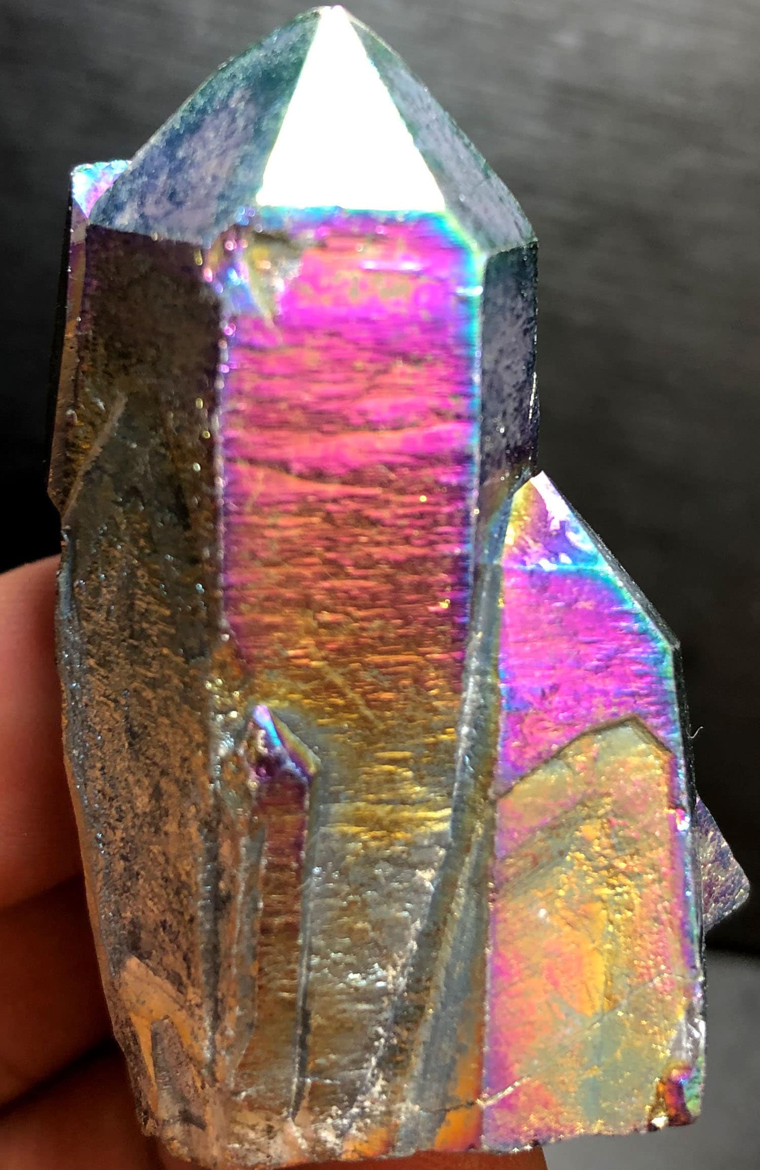 63g Rainbow Titanium Plated Crystal Cluster Color-changing - Etsy