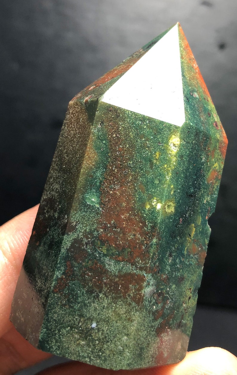 Moss Agate 57g Wow Sea Jasper Crystal Ocean Jasper Quartz - Etsy