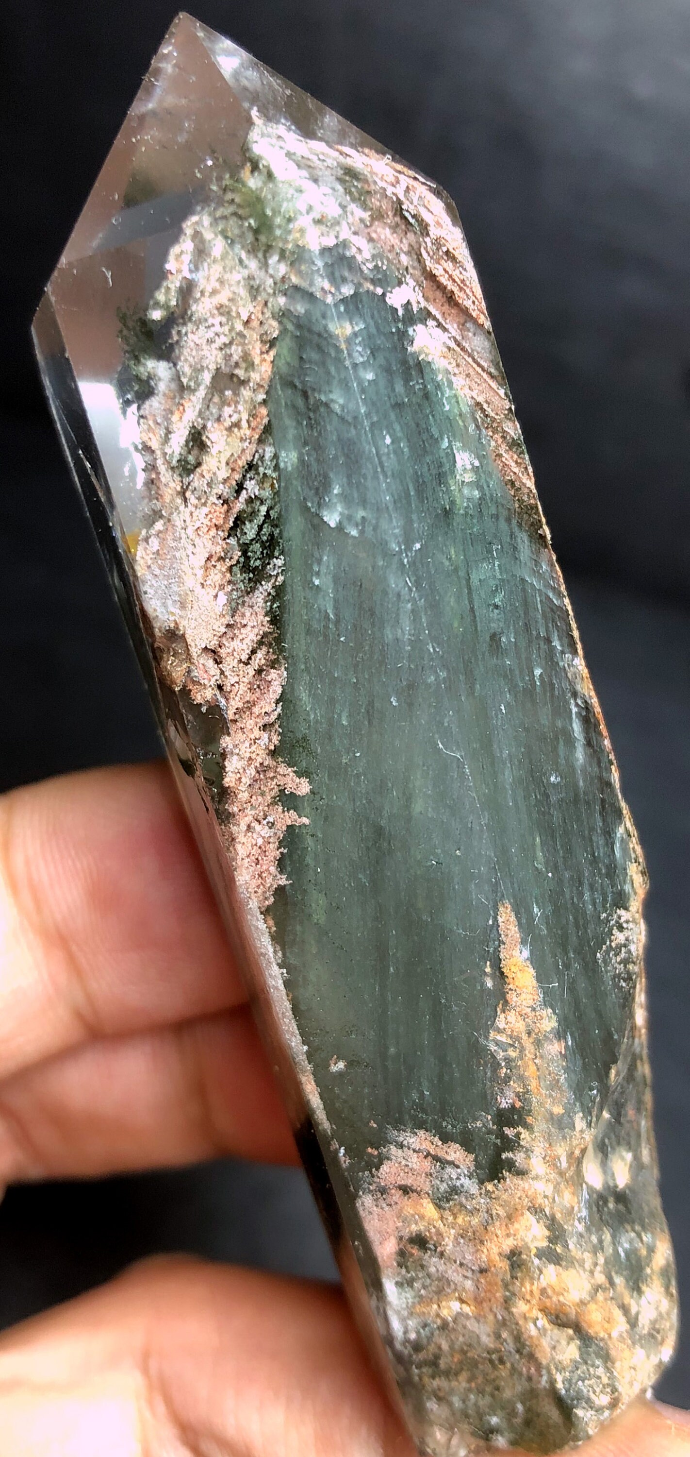 74g Natural Phantom 'green Ghost' QUARTZ Crystal Point - Etsy
